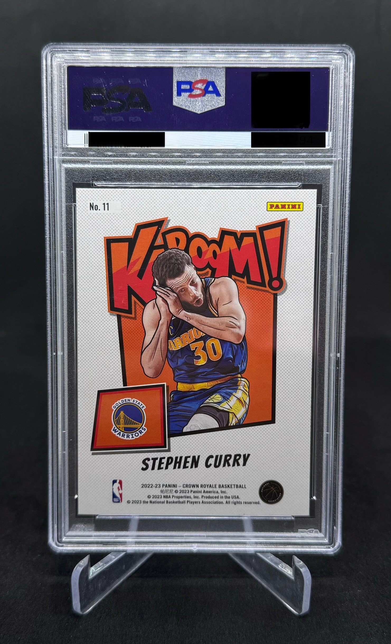 2022-23 Panini Crown Royale Stephen Curry 【小蓝代拍】皇冠 勇士 史蒂芬 库里 Kaboom 特卡 ...