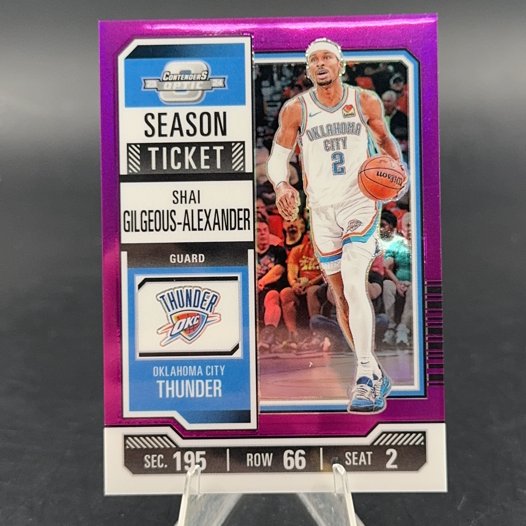 2023-24 Panini Contenders Optic Shai Gilgeous-Alexander 【五月拍卖 顺丰空运】球票OP ...