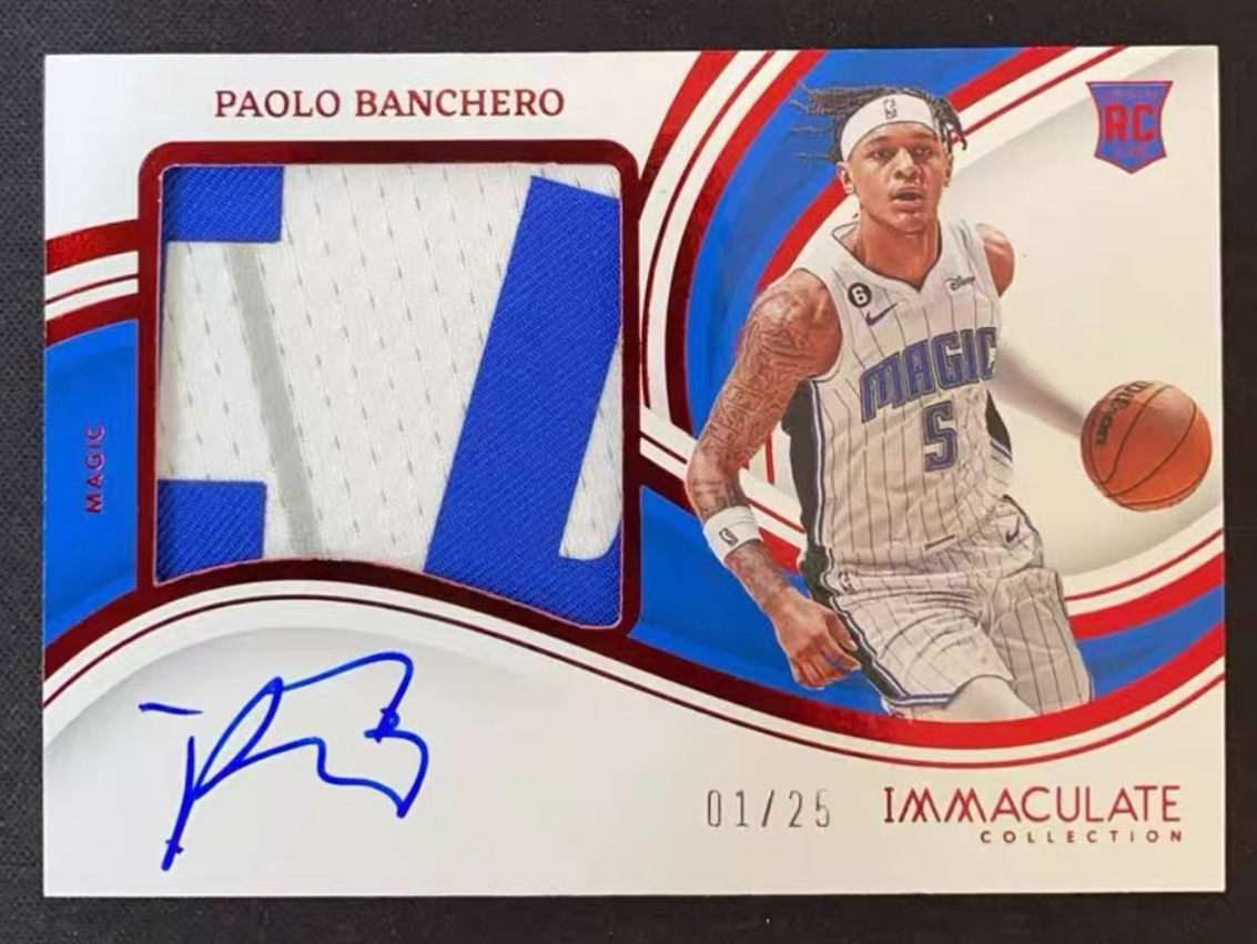 2022-23 Panini Immaculate Paolo Banchero RC 魔术 保罗 班切罗 新秀 rpa 卡签 pp ppa ...