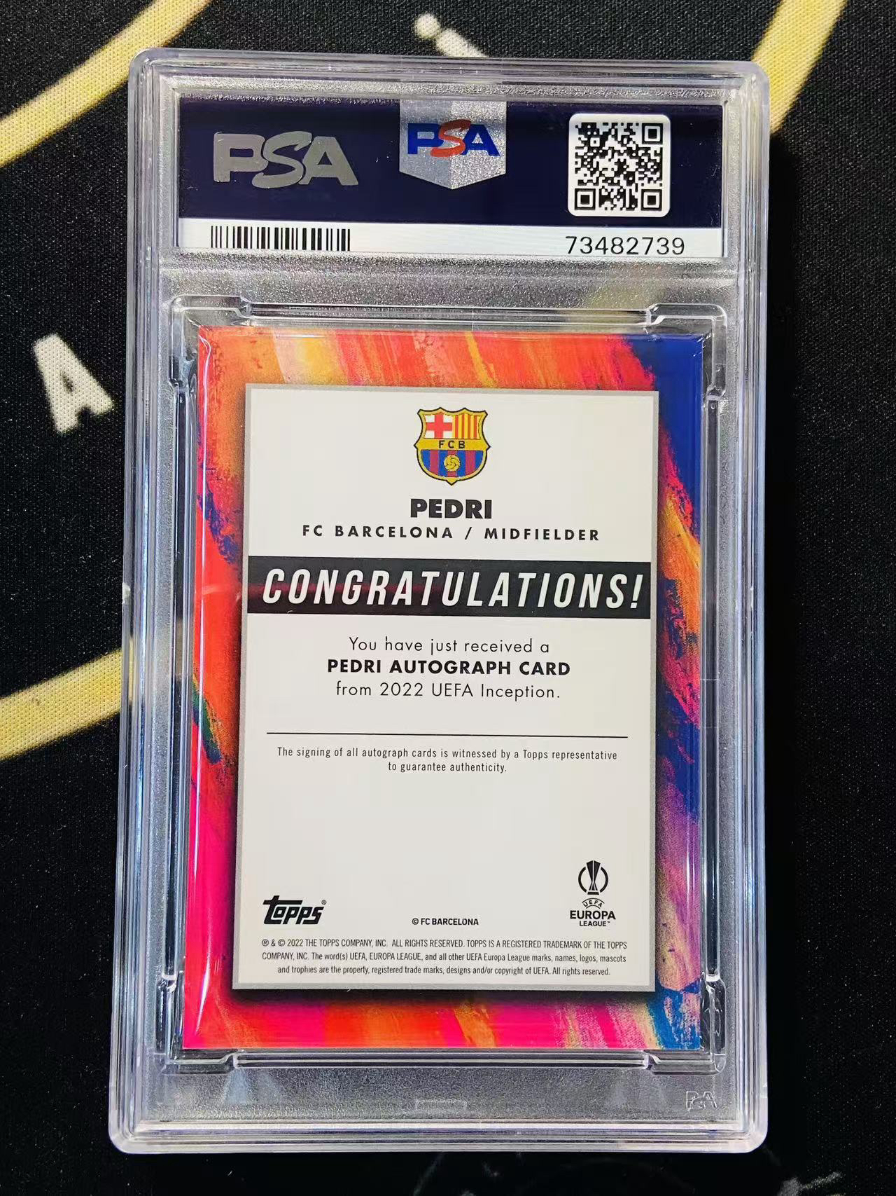 2021-22 Topps Inception 欧冠盗梦空间 Pedri 佩德里 25编 紫折 签字 巴萨 西班牙 欧洲金童欧洲杯冠军 梅西亚 ...