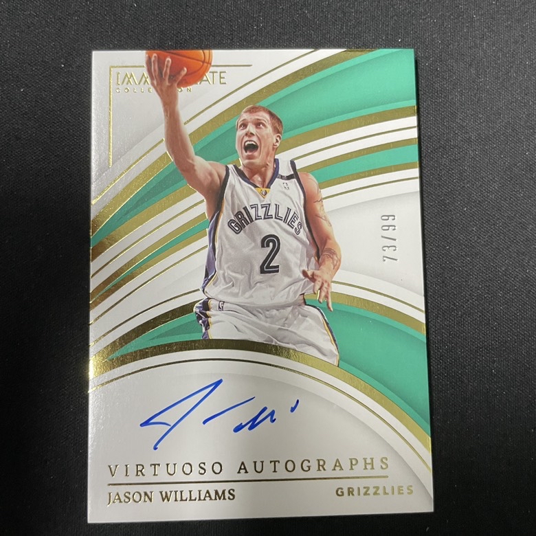 2022-23 Panini Immaculate Jason Williams SC球星卡 灰熊 杰森威廉姆斯 签字卡签 99编 卡品如图 ...
