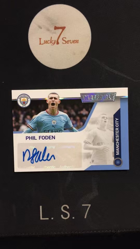 2022-23 DAKA 曼城队盒 Phil Foden LS7拍卖 曼城 福登 签字 贴签 05/29编 值得收藏 卡品如图【QY】Z 卡淘
