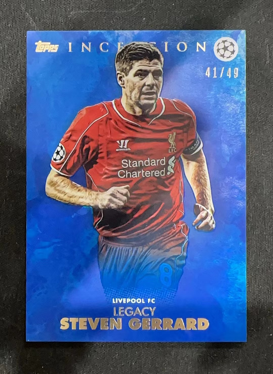 2021-22 Topps Inception Steven Gerrard 【长安代卖】利物浦 史蒂文杰拉德 英格兰传奇巨星 蓝平行 41/ ...