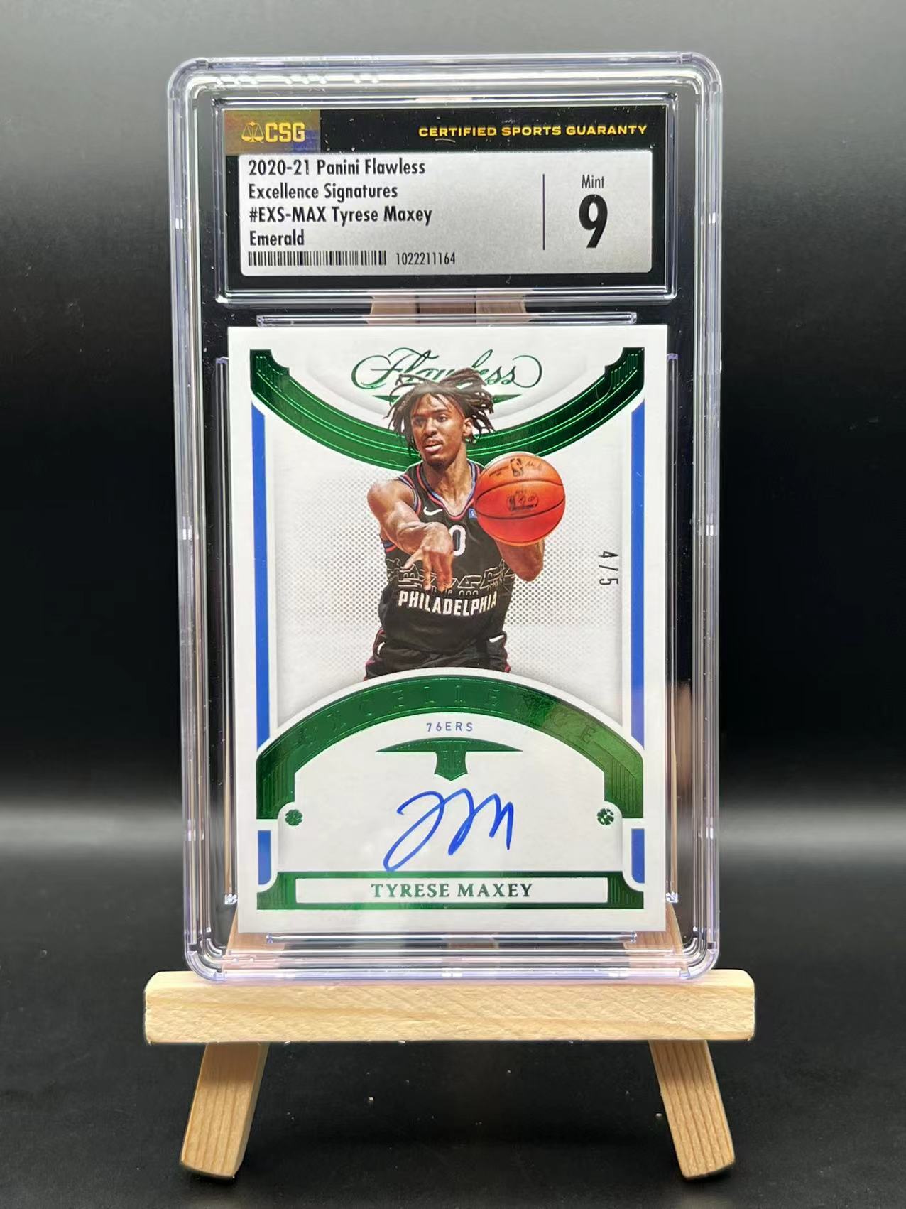 2020-21 Panini Flawless Tyrese Maxey RC （字母代拍）马克西 76人 手提 excellence 卓越签 ...