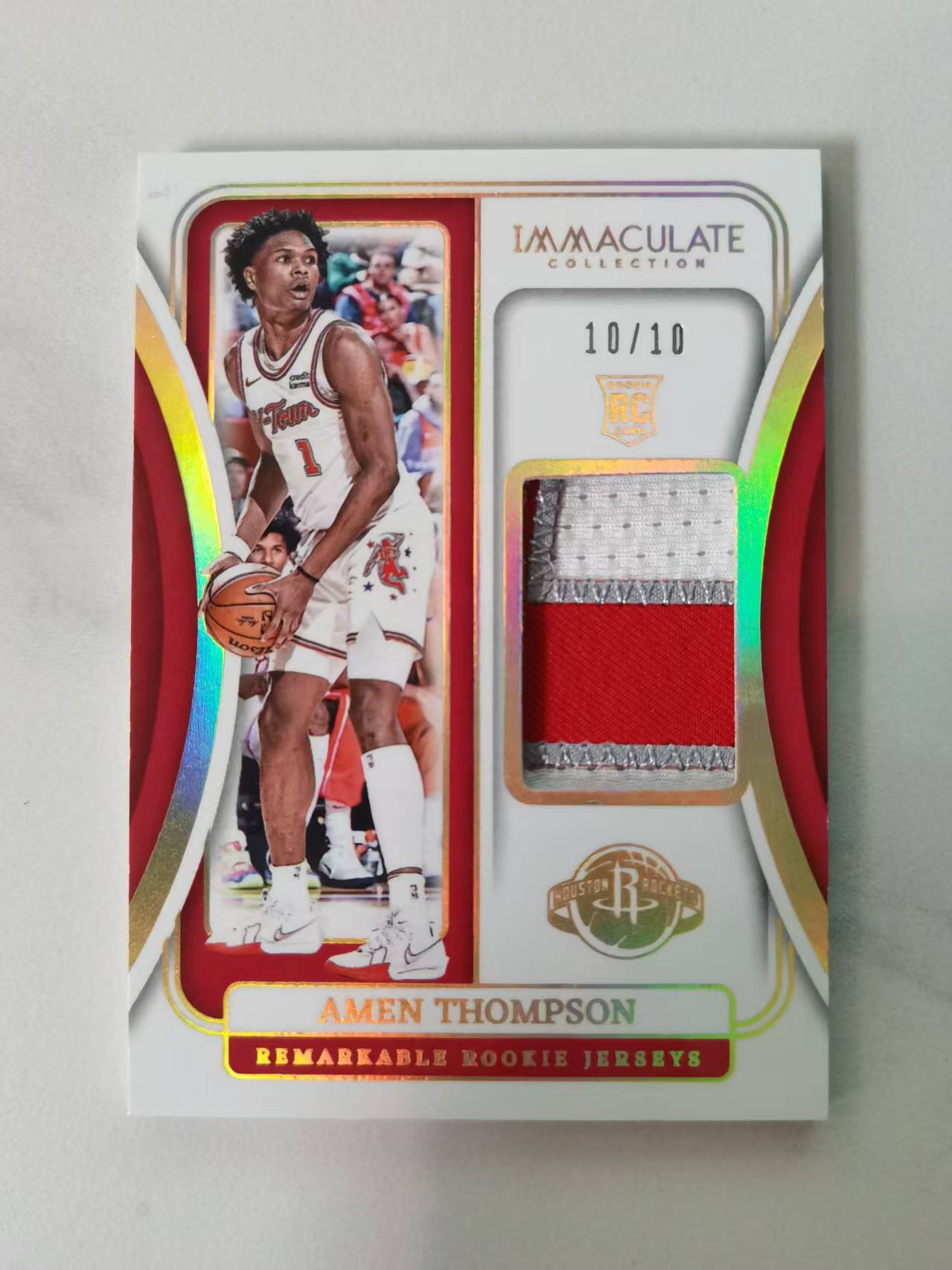 2023-24 Panini Immaculate Amen Thompson RC 【赛卡代卖】IMM火箭 新秀 阿门 汤普森 10/10编 ...
