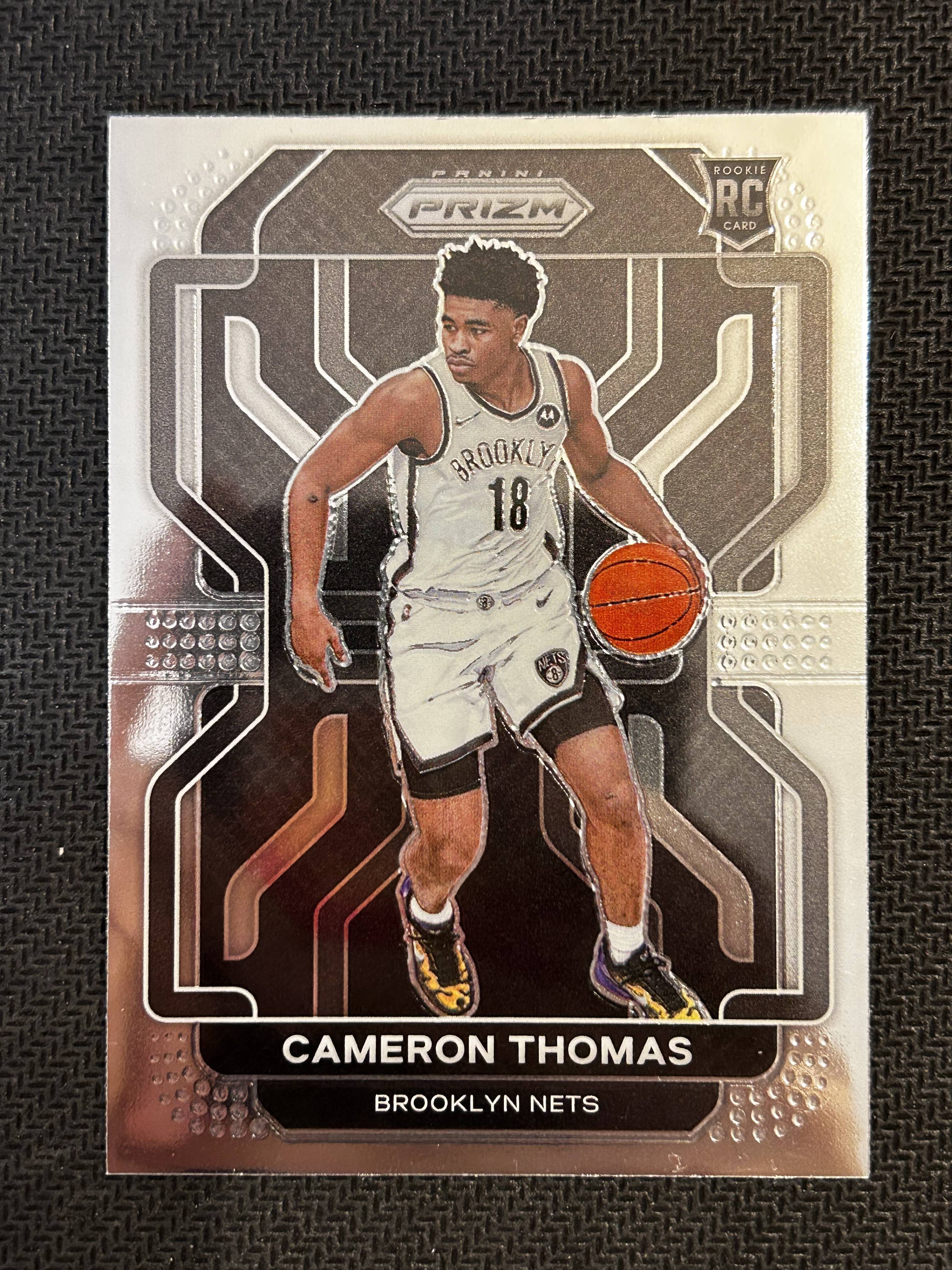 2021-22 Panini Prizm Cameron Thomas RC 【大树球星卡】卡梅伦托马斯 小火车 篮网 新秀 连续40+ pz ...