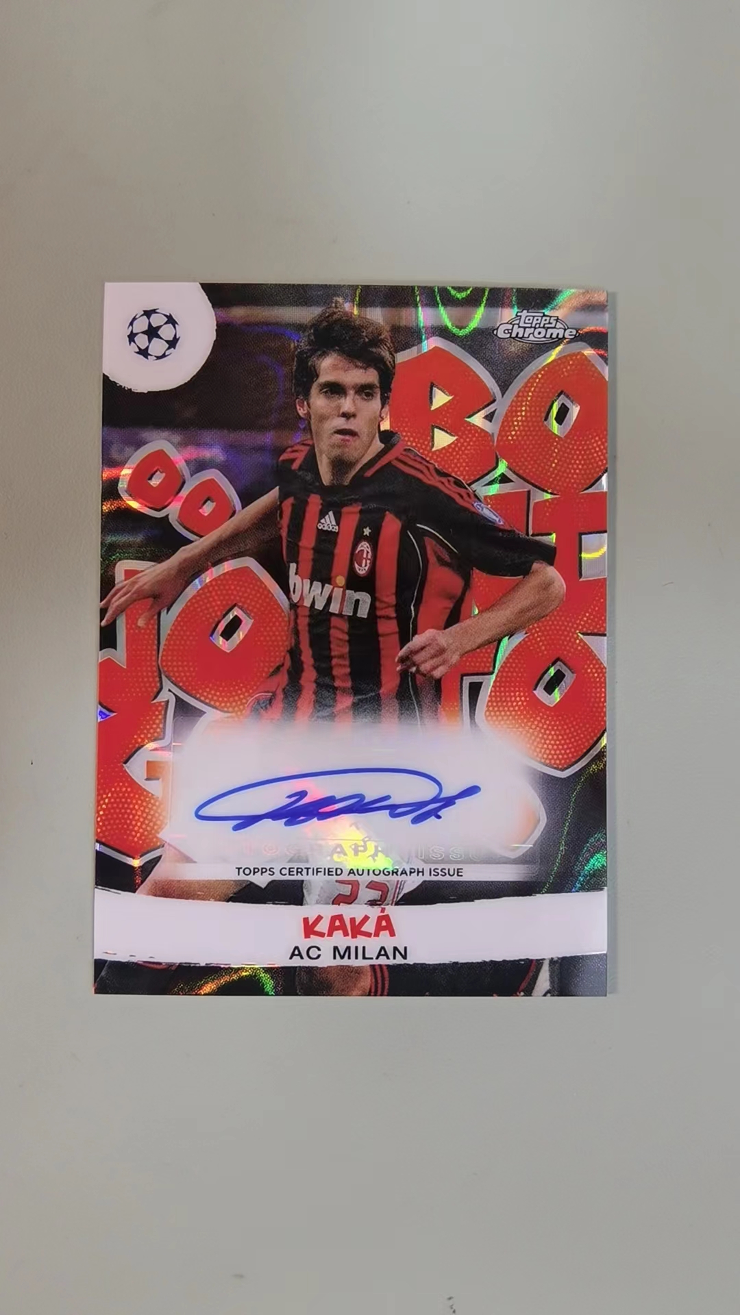 2022-23 Topps Chrome kaka TC正系列 卡卡 13/99编 美丽比赛签字 AC米兰 巴西 皇马 传奇 完美签字 收藏必备 卡淘