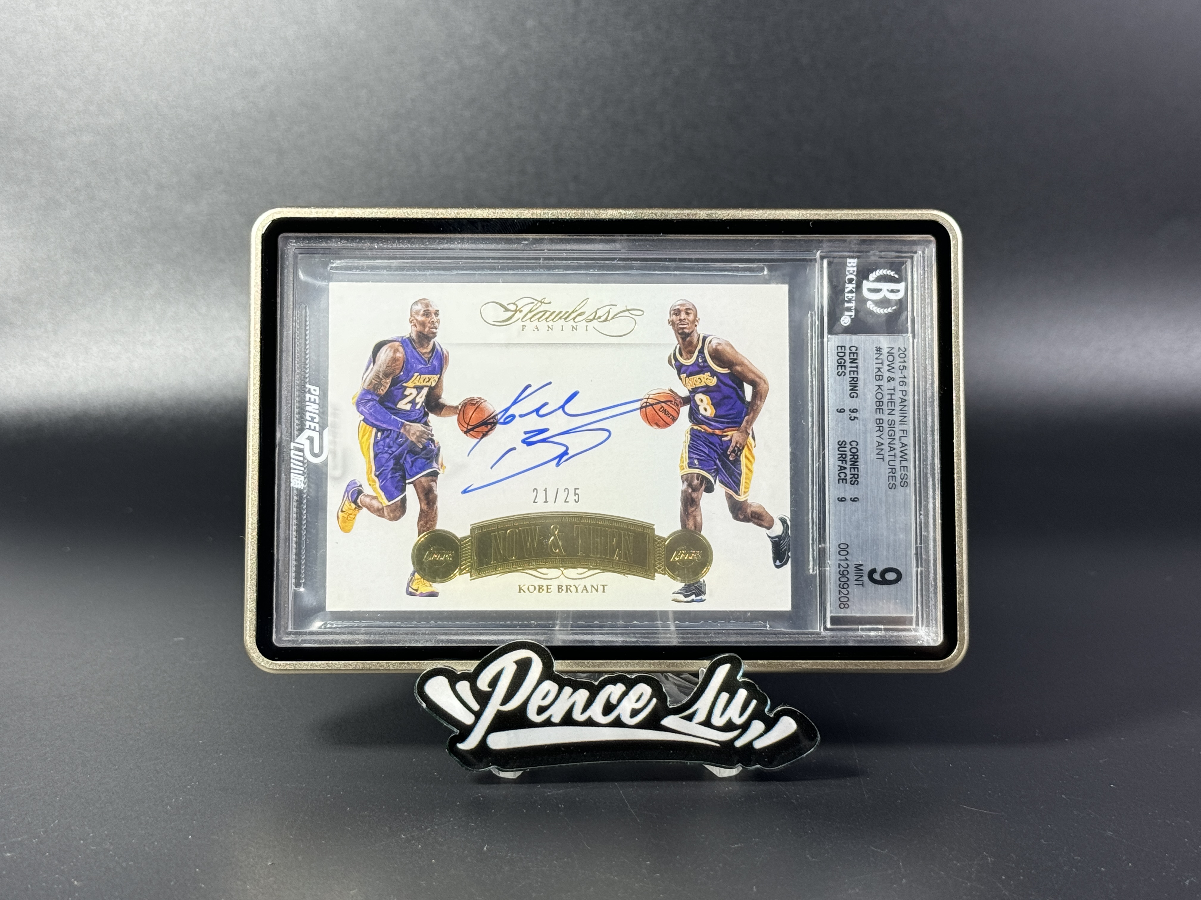 【喷子拍卖】2015-16 panini flawless Kobe Bryant 手提 洛杉矶湖人 科比 布莱恩特 前世今生 签字 25编 ...