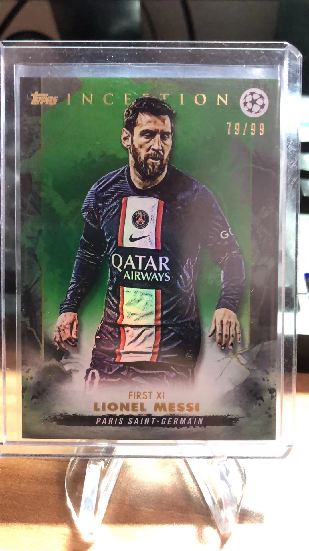 2023 Topps UEFA Champions League Lionel Messi INCEPTION 里奥 梅西 梅球王 C罗对手 ...