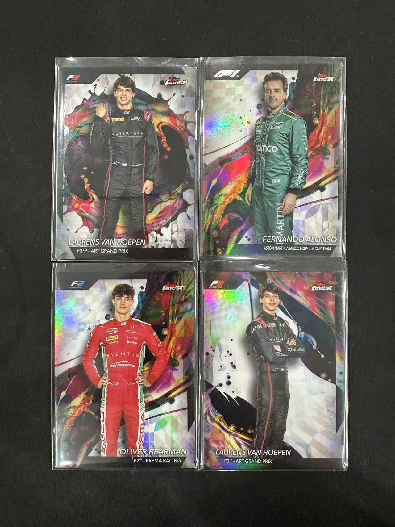 【长安代卖 截标预付80%】2024 Topps Finest F1 F3 劳伦斯范赫尔本 费尔南多阿隆索 F2 奥利弗贝尔曼 折射特卡lot ...