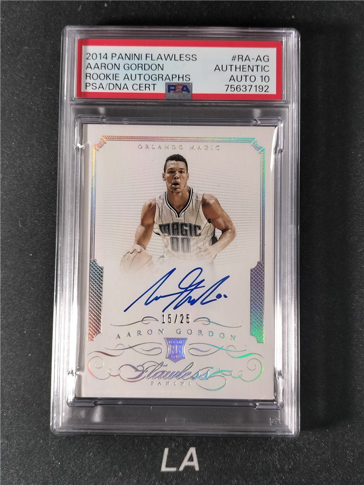 【LA拍卖】14-15 Panini Flawless Aaron Gordon 手提箱 新秀RC 阿隆 戈登 魔术队 掘金队 总冠军成员 ...