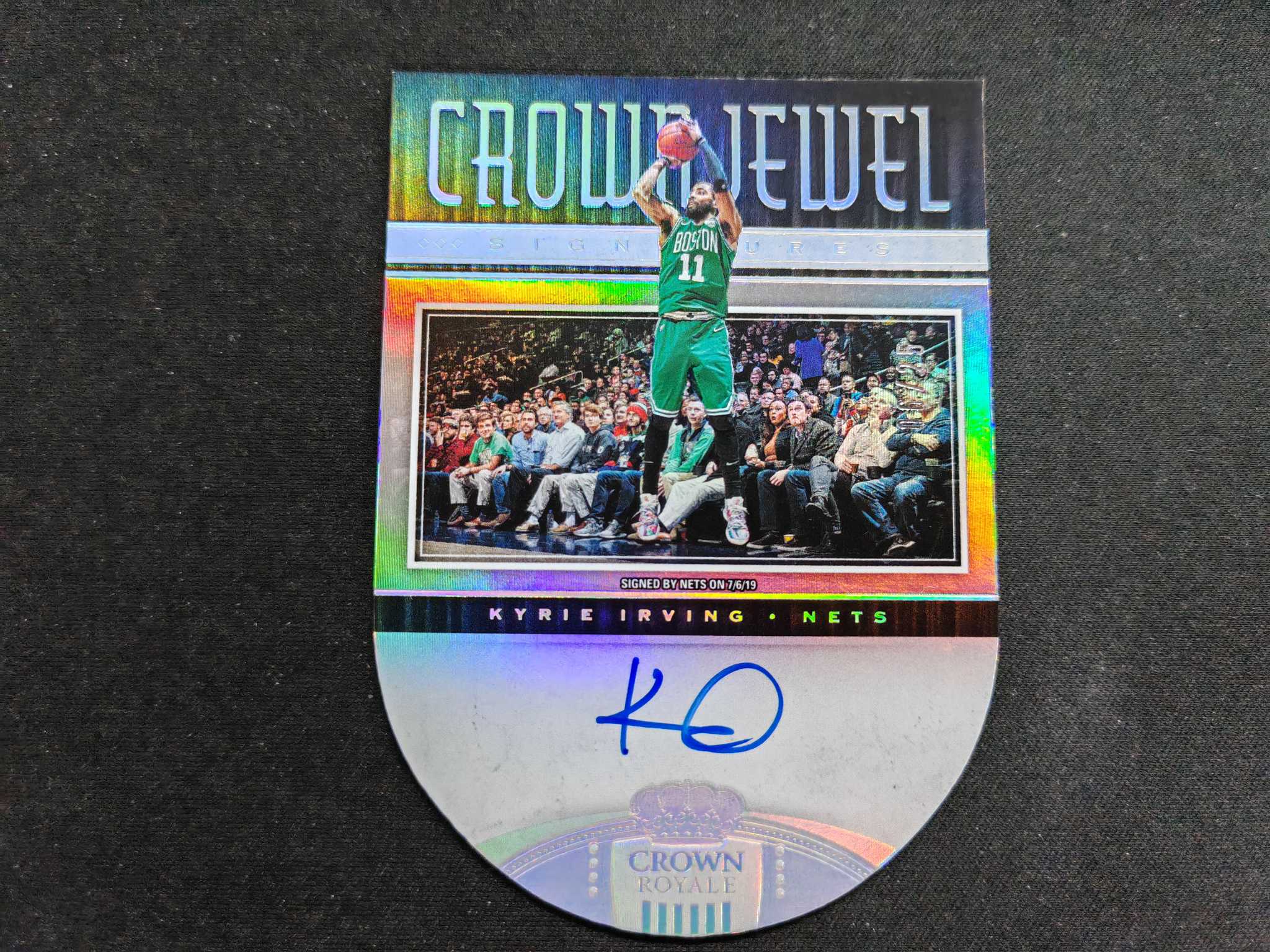 2019-20 Panini Crown Royale Kyrie Irving SC球星卡 皇冠 篮网 凯里欧文 异形切割 签字 卡签 25 ...