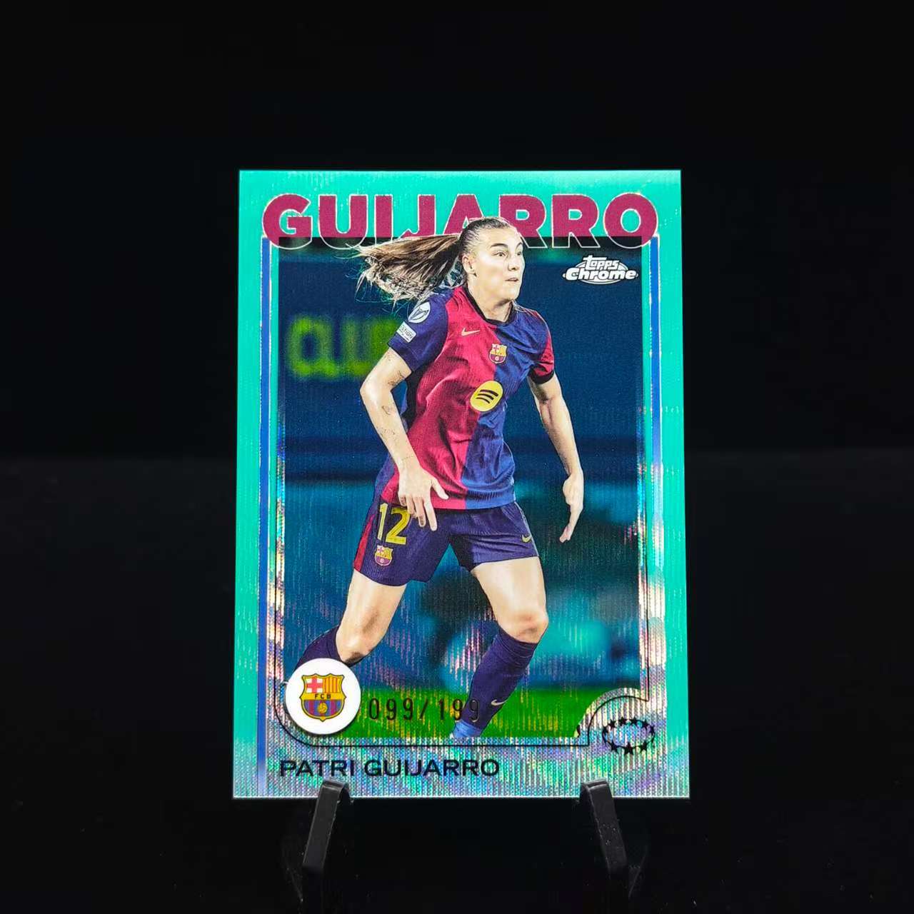 【德基拍卖】2025 Topps Chrome Women's Patri Guijarro 欧冠 巴塞罗那 吉哈罗 青波纹折 /199编 ...