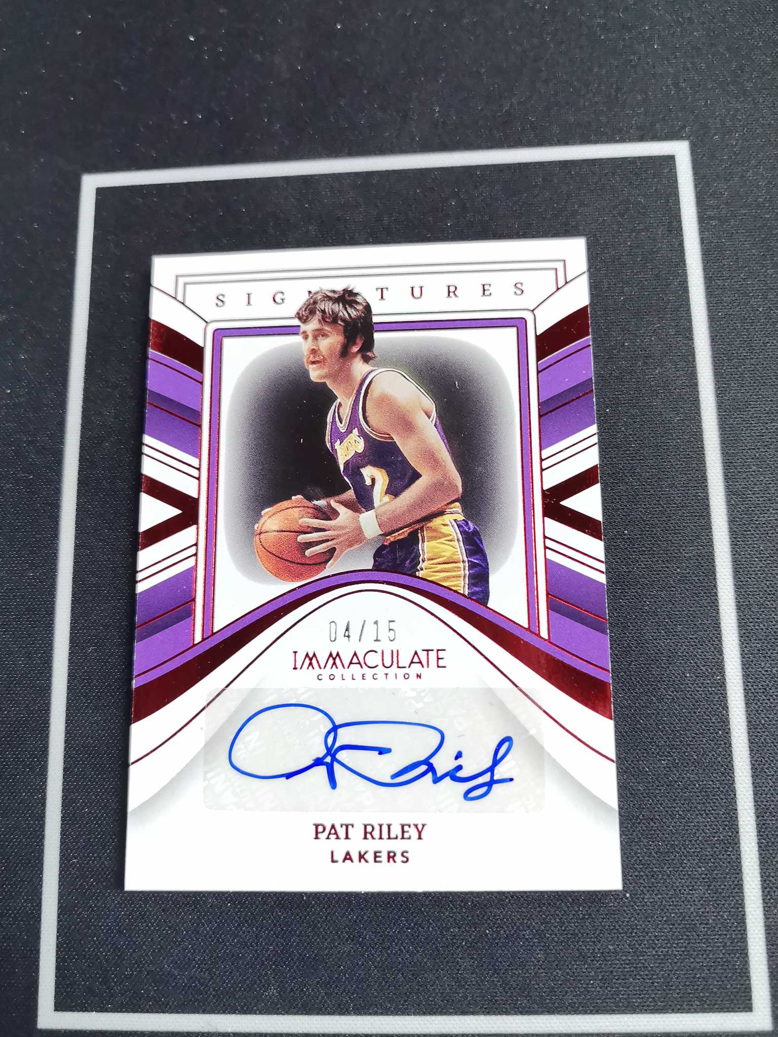 （怪兽拍卖）GSW-A01 2022-23 Panini Immaculate Pat Riley 帕特·莱利 04/15编 低编 签字 完美 ...
