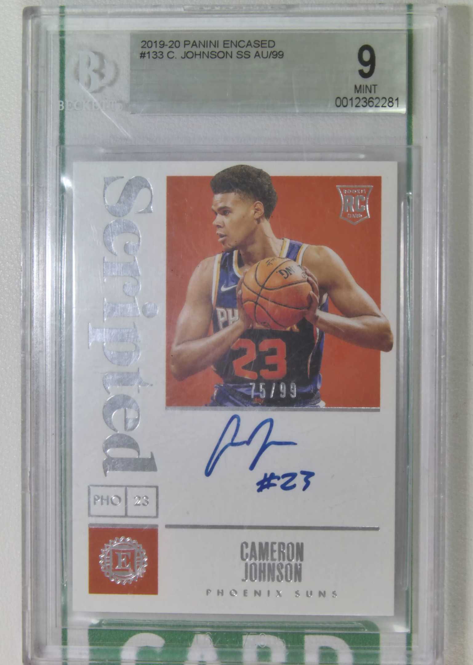 2019-20 Panini Encased Cameron Johnson RC 卡梅隆 约翰逊 云端 太阳 新秀 75/99编 签字 卡签 ...