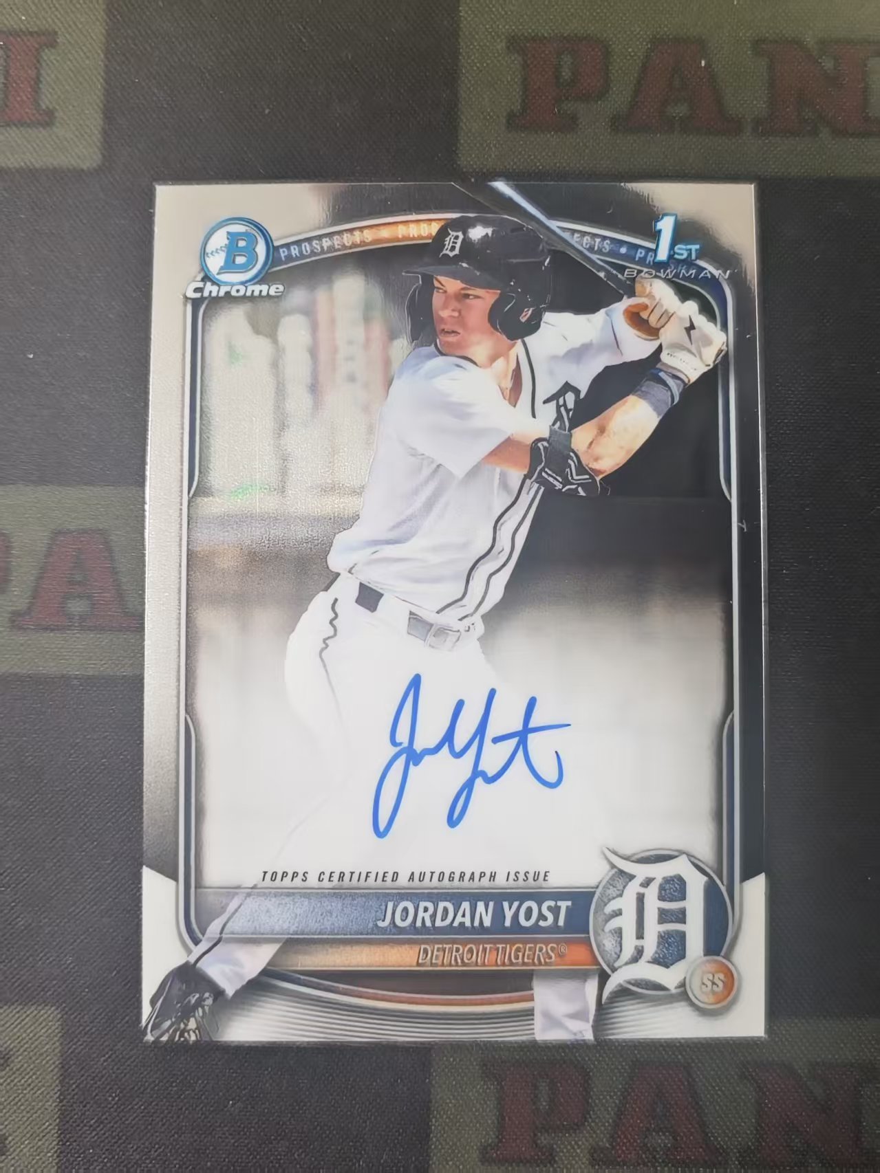 2025 Topps chrome DRAFT JORDAN YOST TC 1st bowman 新秀 底特律老虎首轮热门大物 乔丹 约斯特 ...