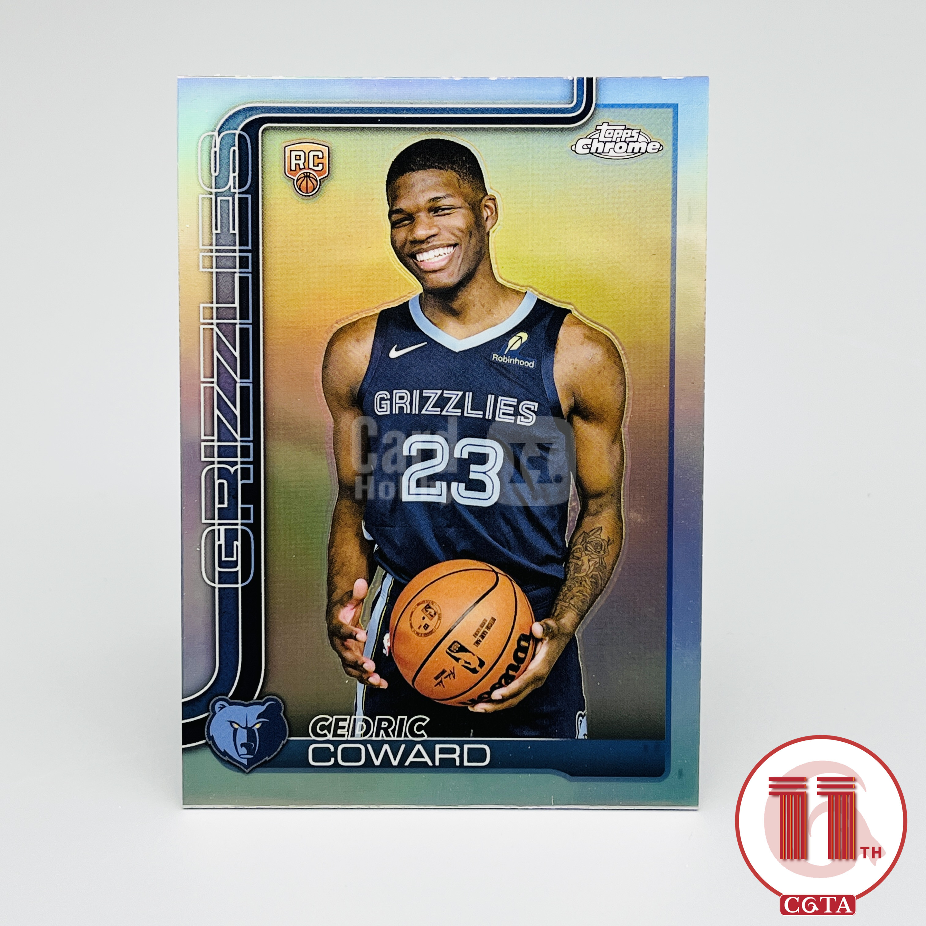 【CGTA】2025-26 Topps Chrome NBA 灰熊 塞德里克考沃德 RC新秀 银折base #261 细节如图 Cedric ...