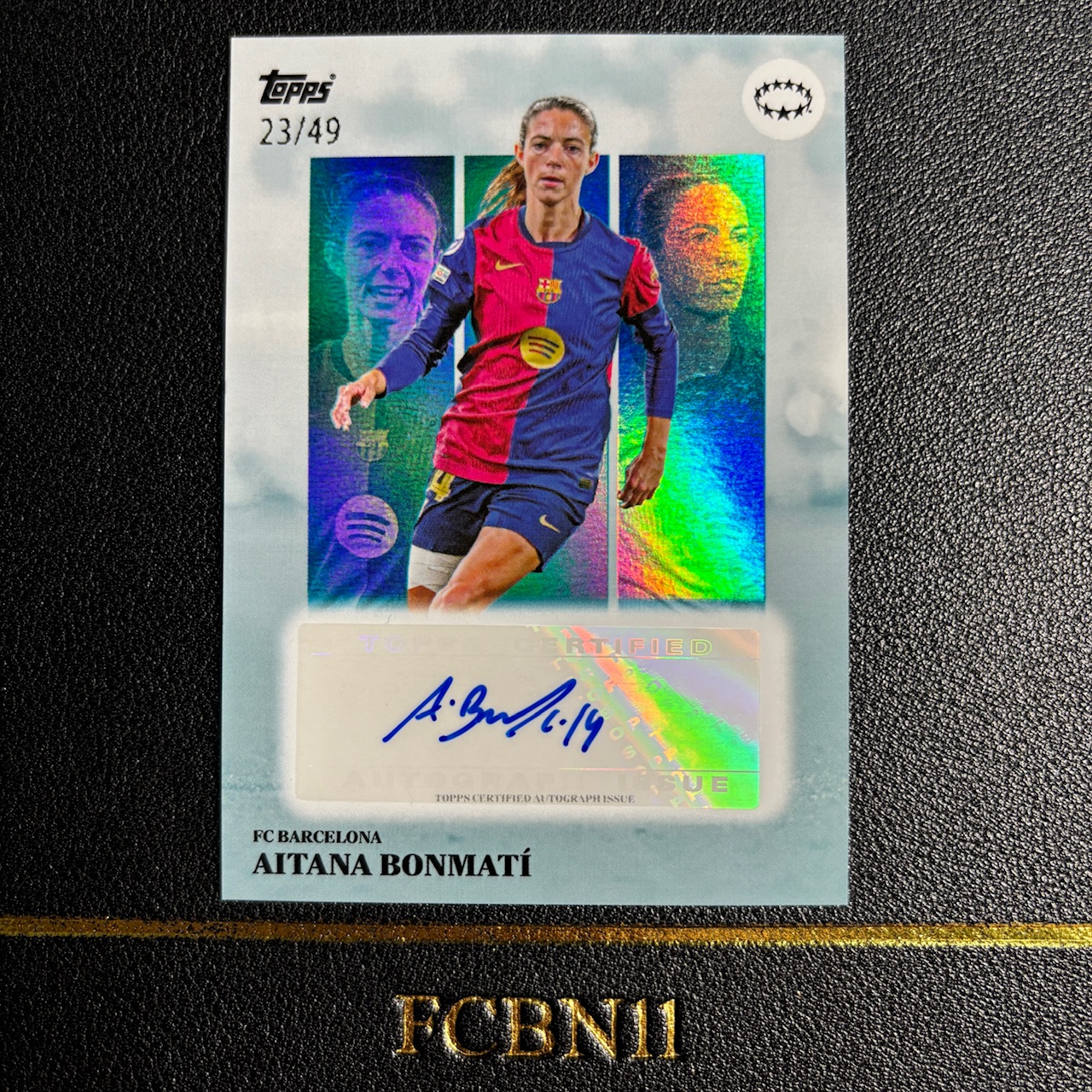 【FCB拍卖】2024-25 TOPPS SIMPLICIDAD BONMATI 邦马蒂 签字 49编 23/49 西班牙 巴萨 女足金球奖 ...