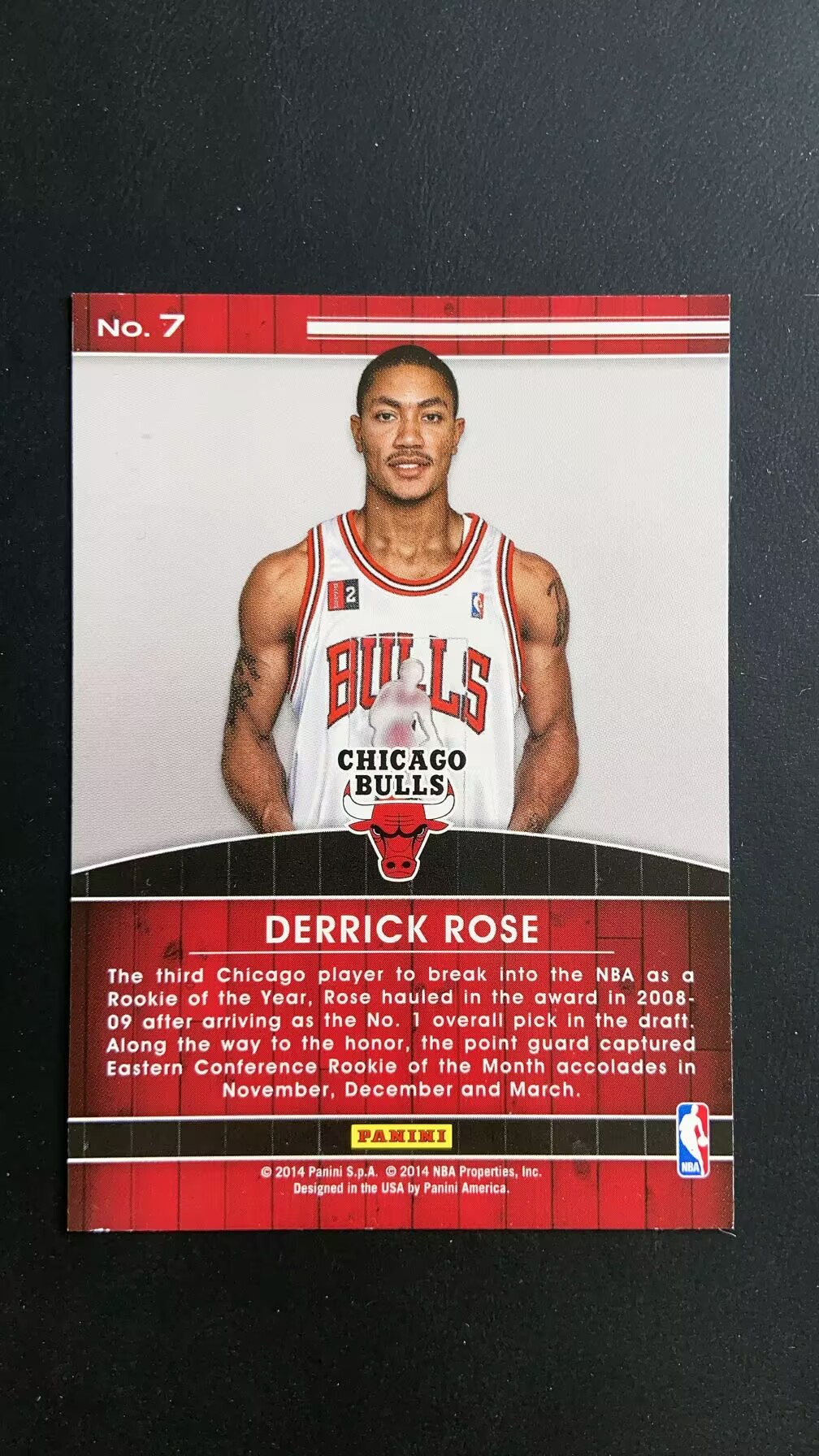 2014-15 Panini SPA Derrick Rose 【肥猫代卖】N26R 中亚图 公牛 德里克罗斯 高光时刻特卡 最佳新秀 卡淘