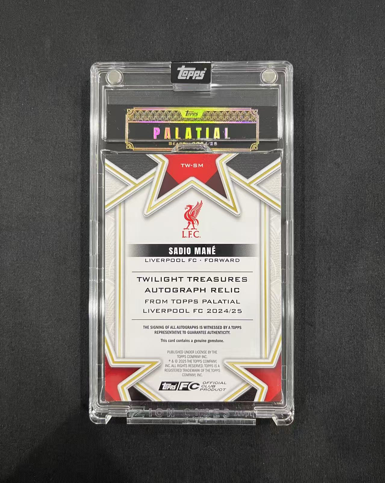 【长安代卖精品 截标预付80%】2024-25 Topps Palatial Liverpool FC 利物浦 宫殿队盒 Sadio Mane ...