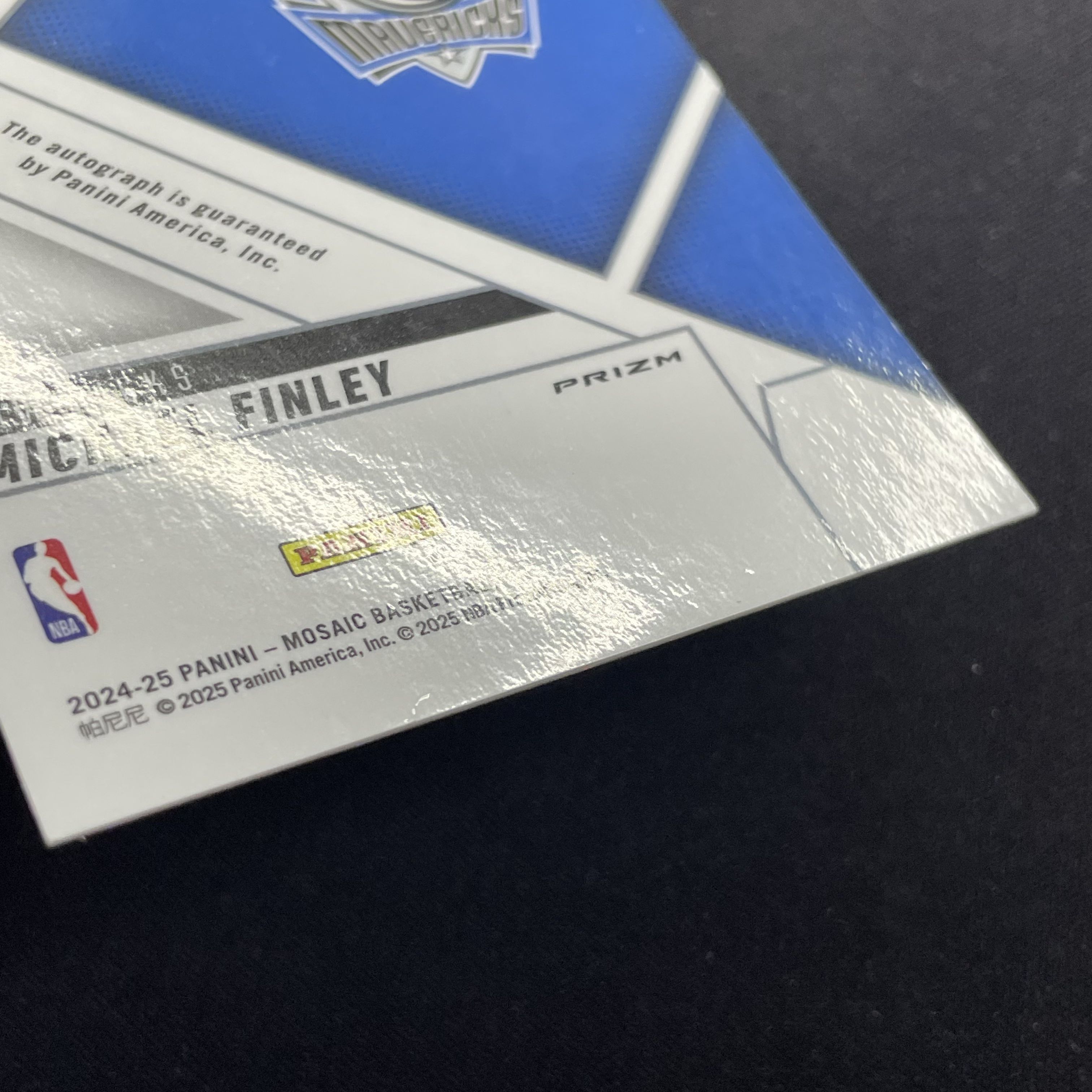 2024-25 Panini Mosaic Michael Finley 【小北拍卖】J1 独行侠 迈克尔 芬利 马赛克 金马赛克折 折射 ...