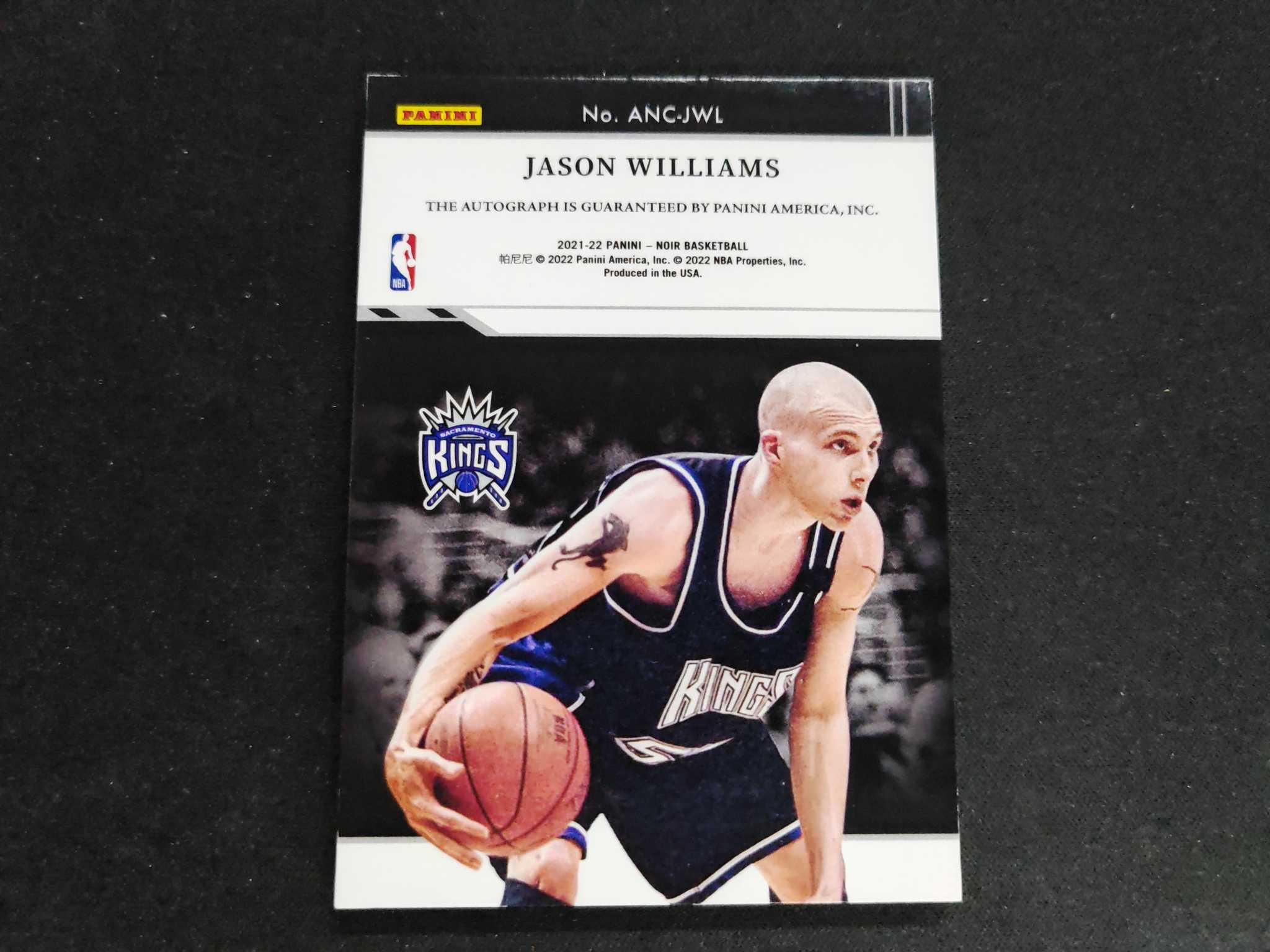 2021-22 Panini Noir Jason Williams SC拍卖 国王 杰森威廉姆斯 白巧克力 签字 卡签 99编卡品如图（森鱼 ...