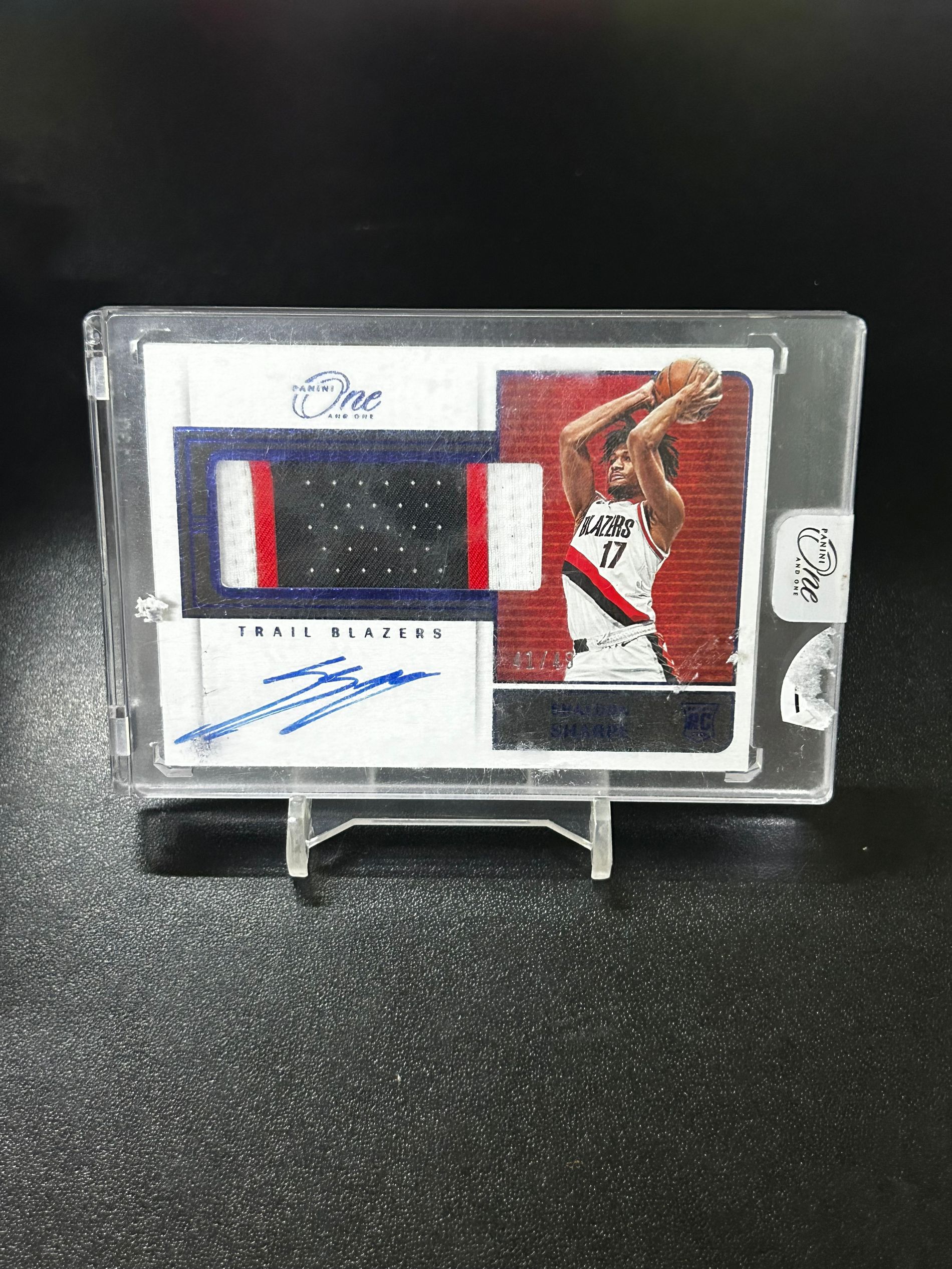 【浩行拍卖 截标预付82%】2022-23 panini one and one shaedon sharpe 开拓者 谢登 夏普 rc 新秀 ...