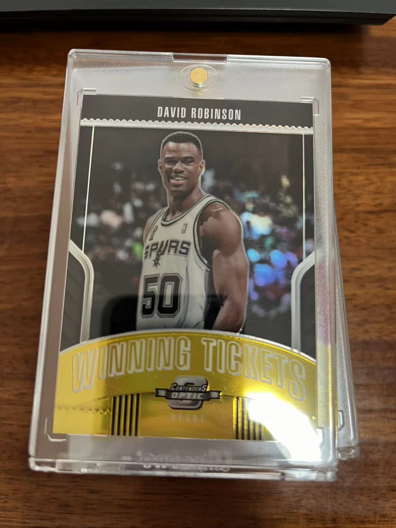 2018-19 Panini Contenders Optic David Robinson 大卫罗宾逊 海军上将 马刺队 折射 金折 胜利之 ...