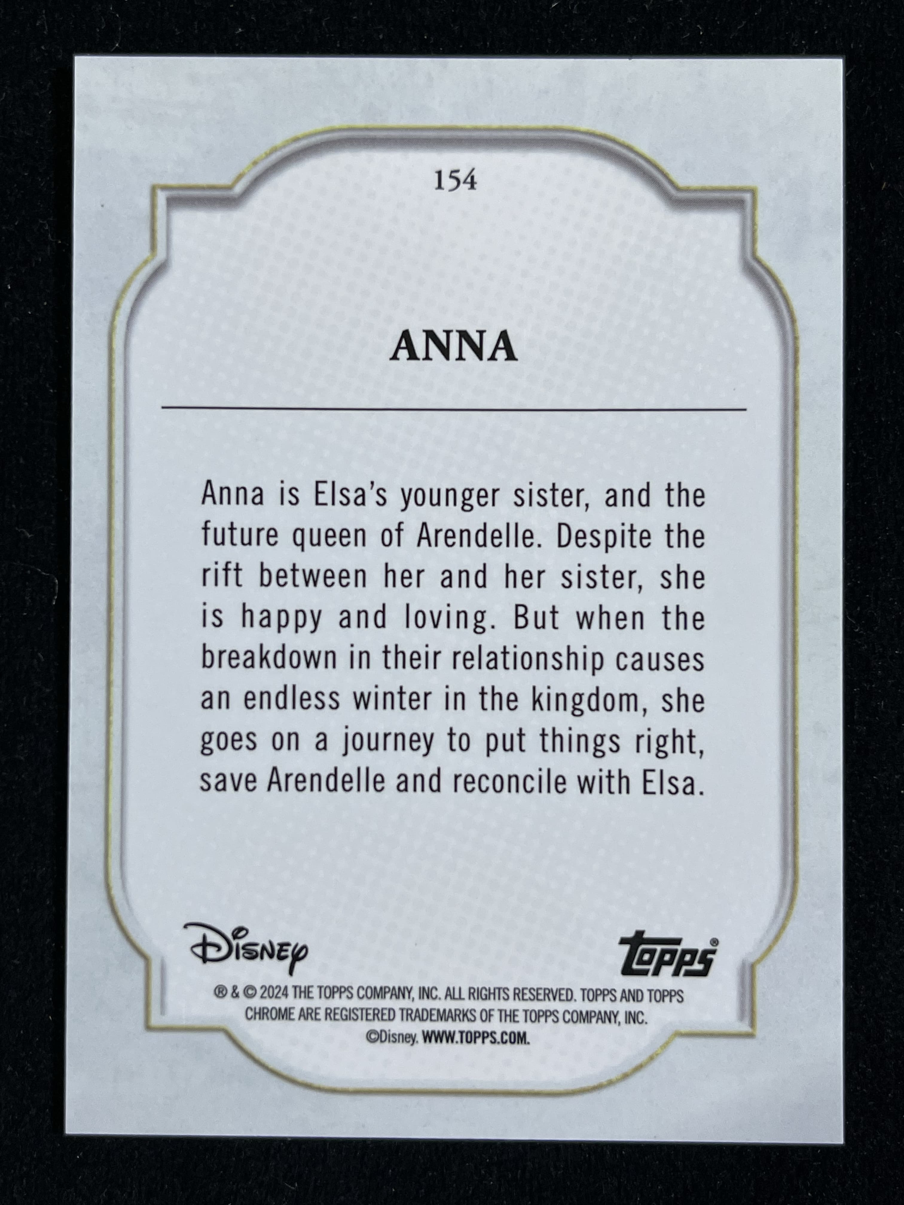 【Lucky幸运壹编壹代拍-SUN】2024 Topps Disney 100 Chrome 迪士尼100周年 冰雪奇缘 安娜 公主 Anna ...