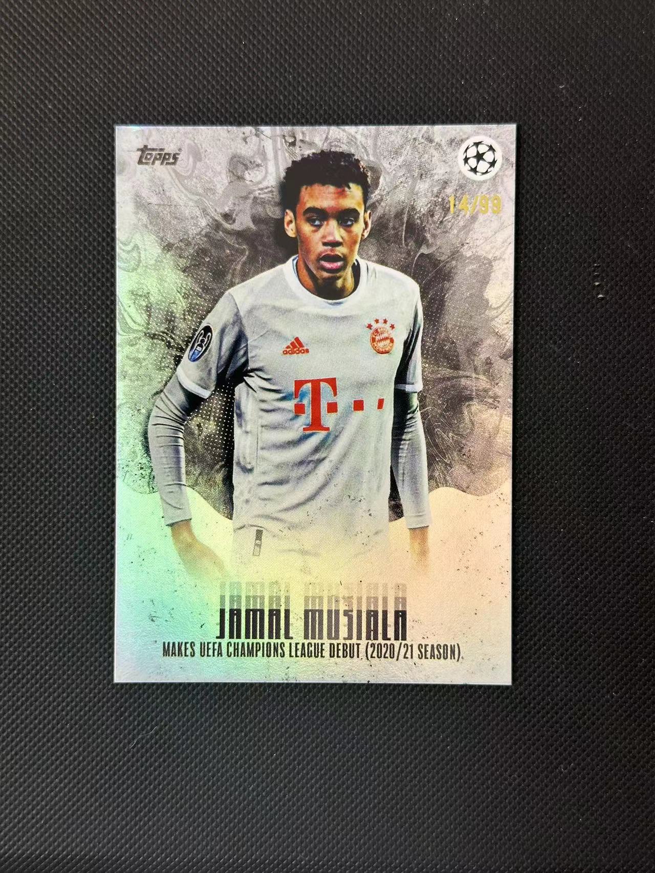 2023 Topps 白金盒 Jamal Musiala 白金盒 拜仁 拜仁慕尼黑 穆夏拉 小妖 14/99编 特卡 实卡精美 收藏必备 卡品 ...