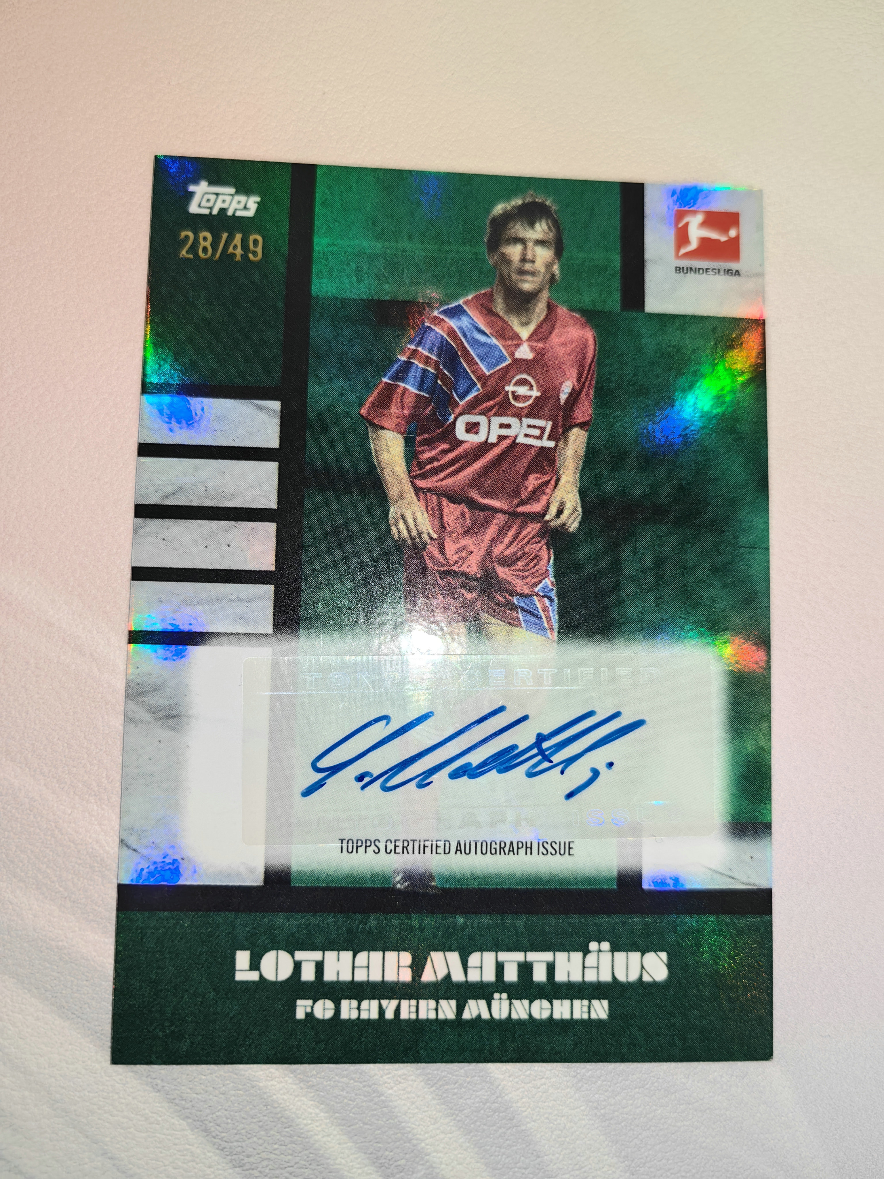 2024 TOPPS 马特乌斯白金盒 折射签名 限量/49 LOTHAR MATTHAUS 洛塔尔·马特乌斯 拜仁 足球 (品见大图)《苏州 ...