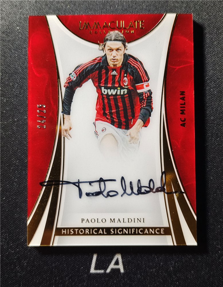【LA拍卖精品】2017 Panini Immaculate Paolo Maldini 元年IMM 保罗 马尔蒂尼 AC米兰 意大利传奇名宿 ...
