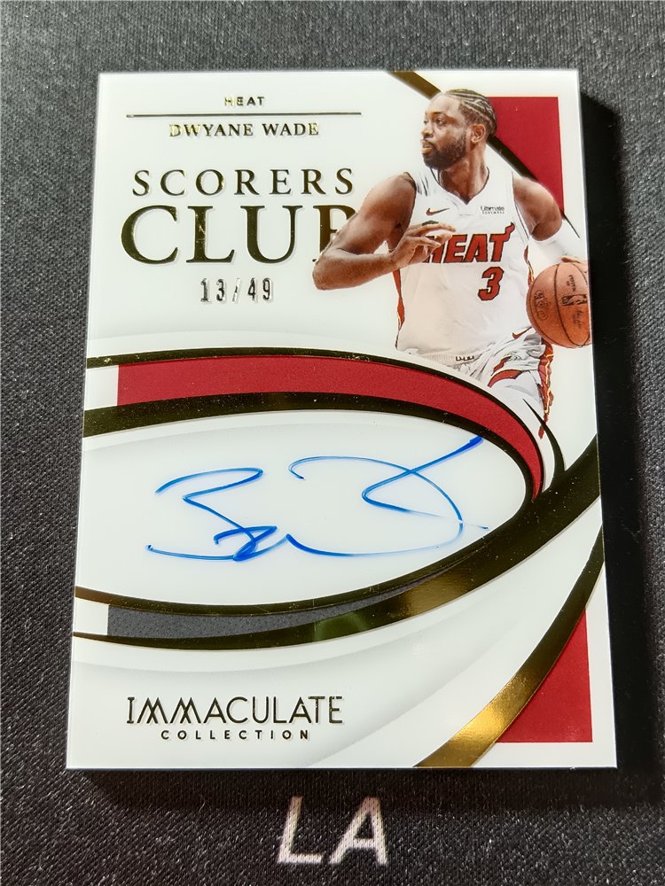【LA拍卖】2020-21 Panini Immaculate Dwyane Wade 德怀恩 韦德 热火 闪电侠 传奇巨星 75大巨星 ...
