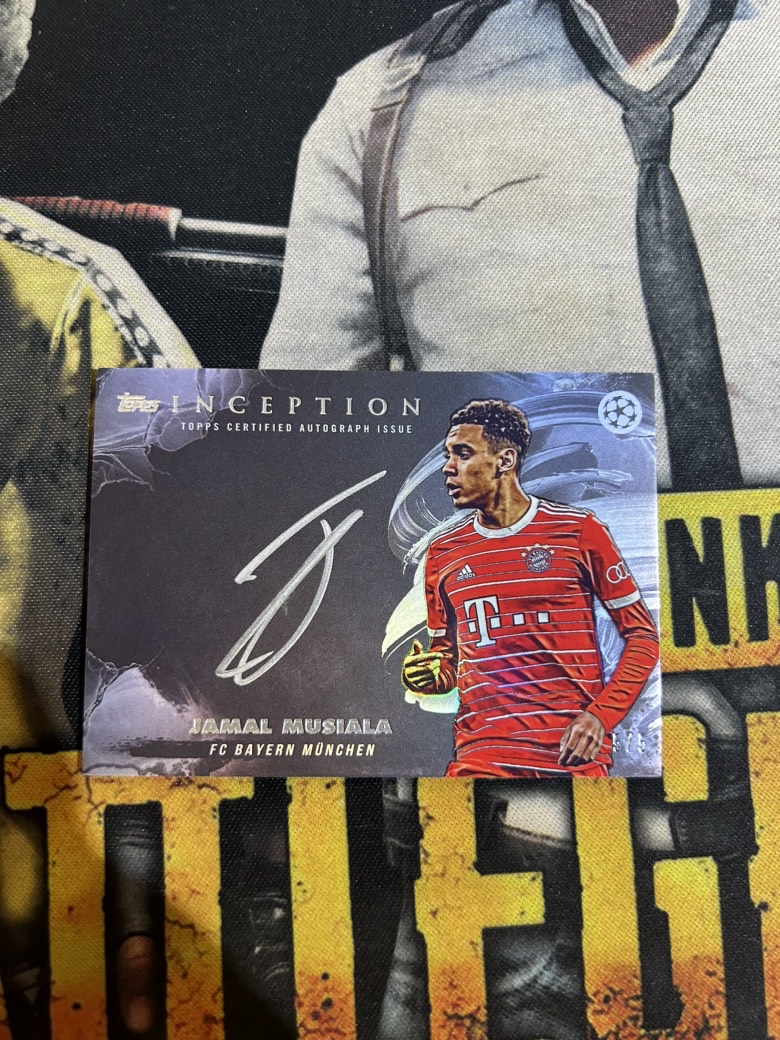 2023 Topps inception Jamal Musiala 「麦兜兜」盗梦 拜仁 穆夏拉 5/5编 低编 签字 签名 卡签 SP 收藏必备 王雨c 卡淘
