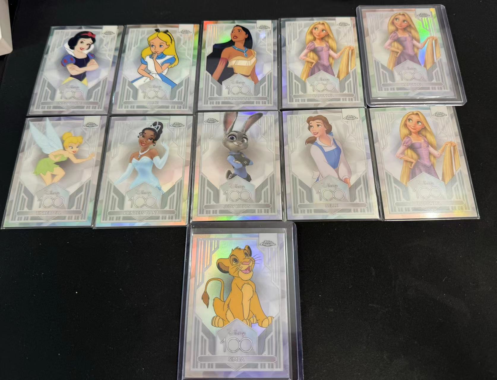 2022-23 Topps chrome disney 迪士尼 白雪公主 爱丽丝 长发公主 爱丽丝梦游仙境 小精灵 朱迪 乐佩 兔子警长 ...