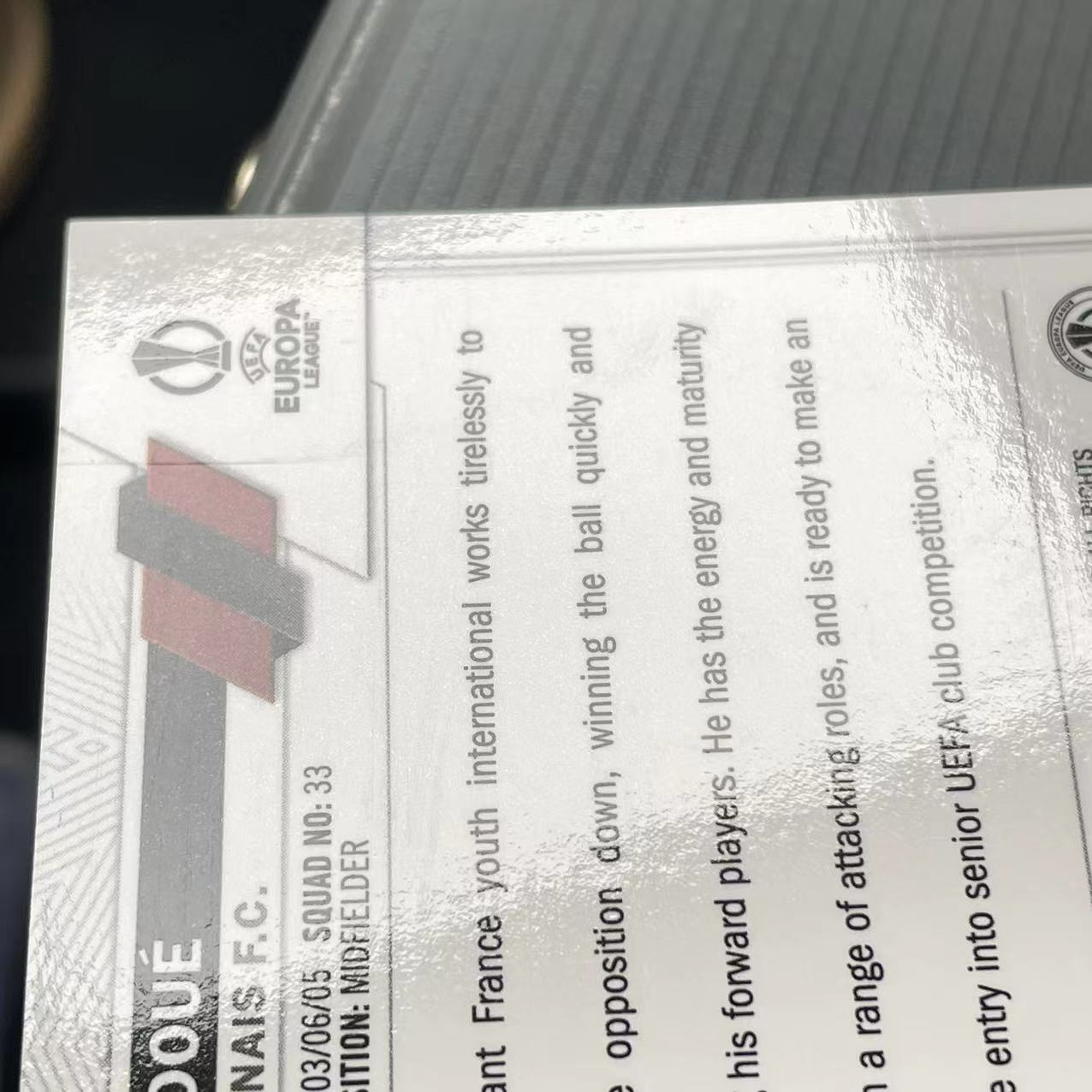 H 2022-23 Topps Chrome Desire Doue RC 杜埃 新秀 法国 雷恩 巴黎圣日耳曼 欧冠 TC 150编 蓝折 ...