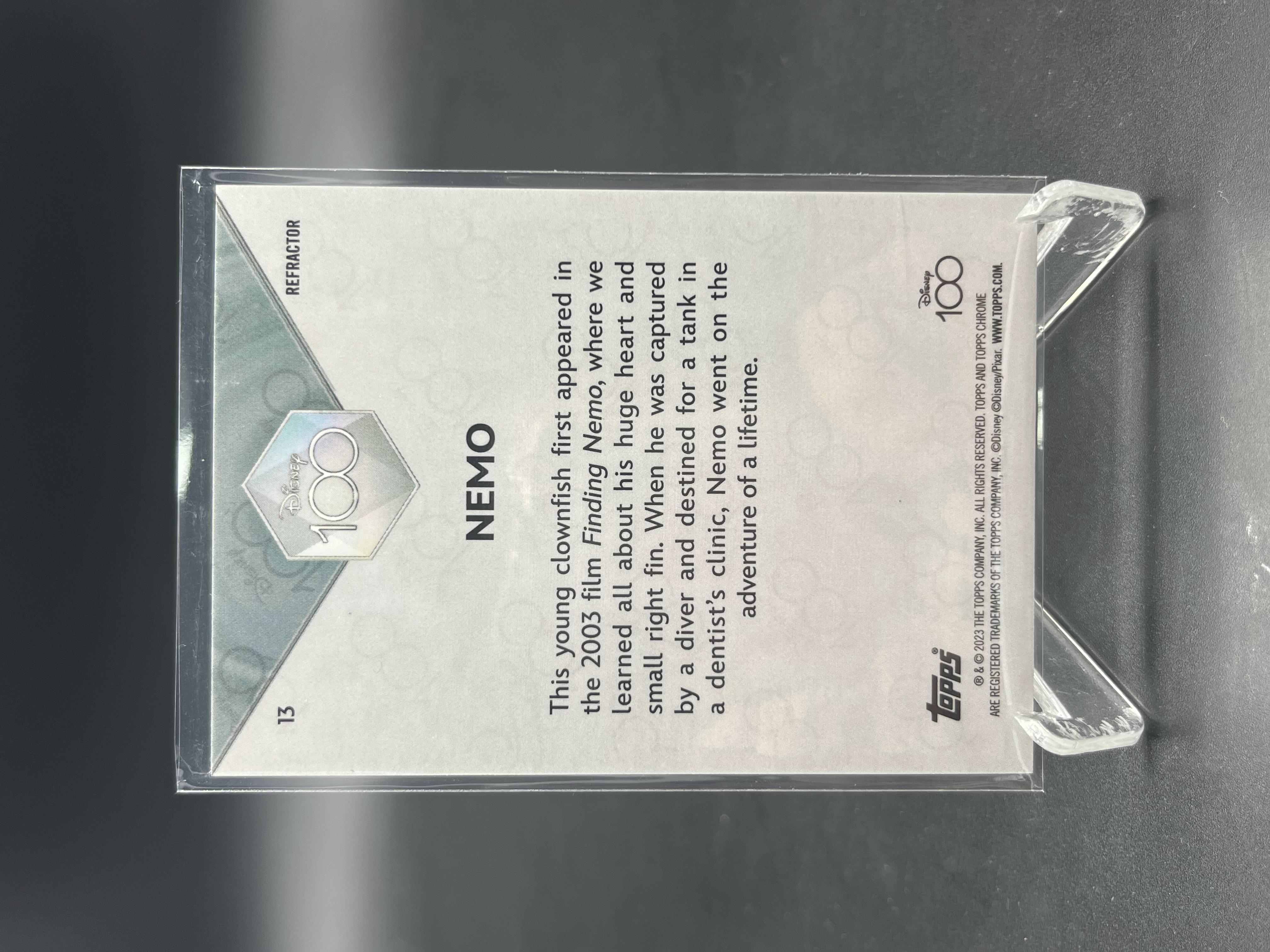 2023 Topps Chrome Nemo 【808卡社】尼莫 小丑鱼 海底总动员 迪士尼100周年 卡品如图 凑套必备 100 卡淘