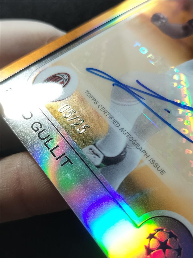 【LA拍卖】24-25 Topps Chrome UCC Ruud Gullit 欧冠 ‌路德 古利特 荷兰 辫帅 AC米兰 橙折 签字 ...