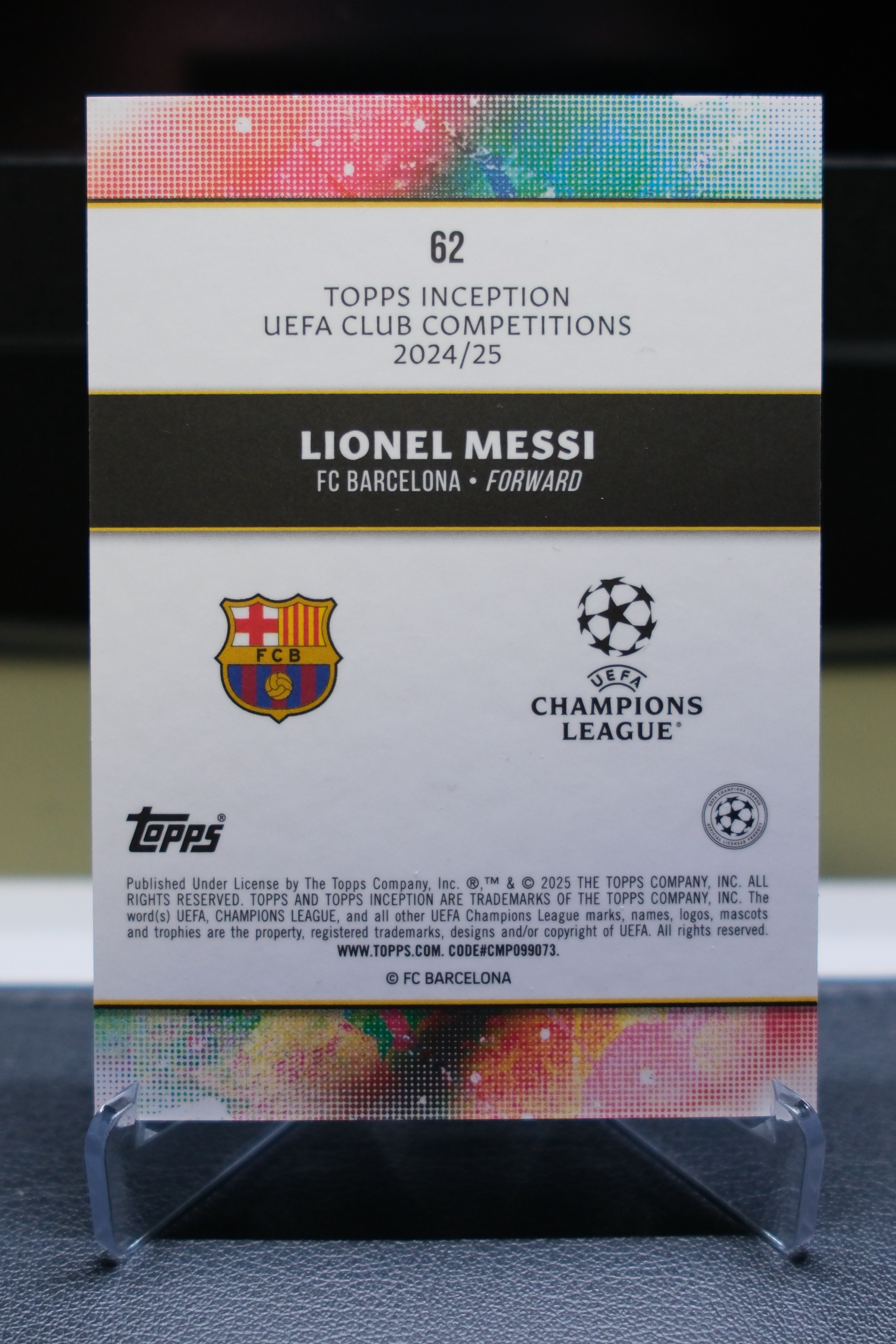 2024-25 Topps Inception Lionel Messi 盗梦空间 梅西 梅球王 巴萨 巴塞罗那 阿根廷 大巴黎 世界冠军 ...