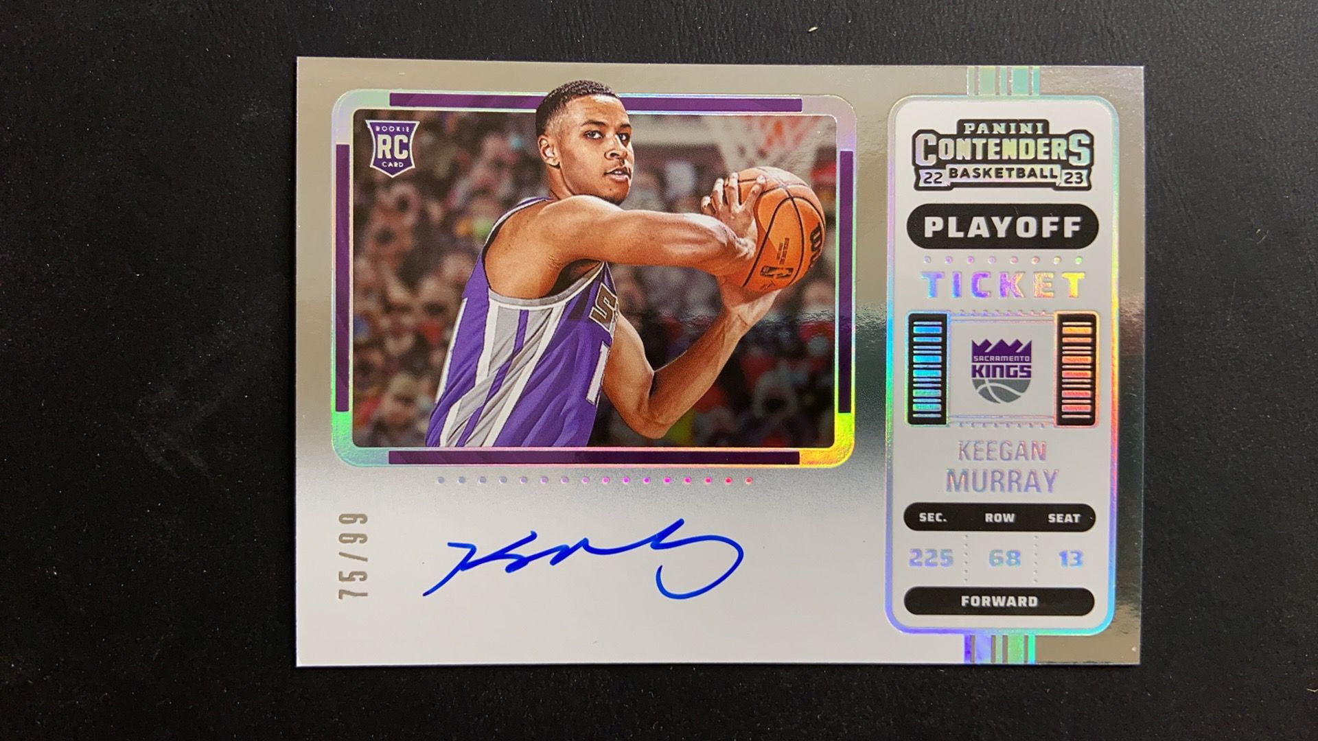 2022-23 Panini Contenders Keegan Murray RC 【肥猫代卖】K24B 球票 国王 基根穆雷 新秀 签字 ...