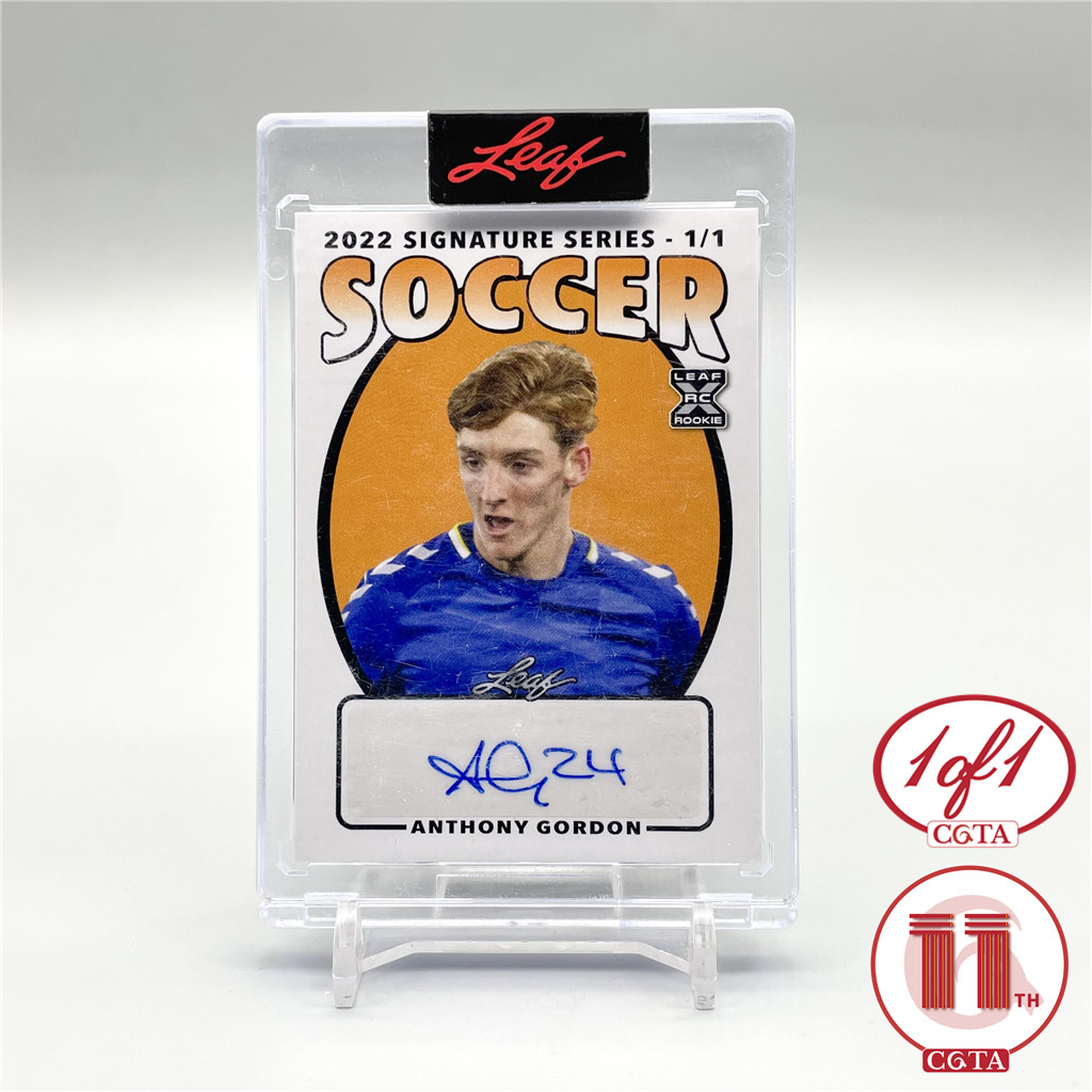 【CGTA 1/1 Gordon】2022 Leaf Signature Series 埃弗顿 安东尼戈登 RC新秀 1/1编 1of1 橙折 ...