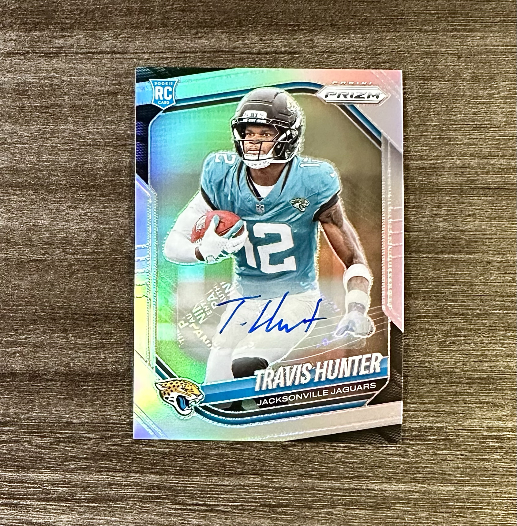 【1024拍卖】2025 Prizm NFL Auto Silver 银折 签字 新秀RC Travis Hunter 特拉维斯亨特 美洲虎 ...