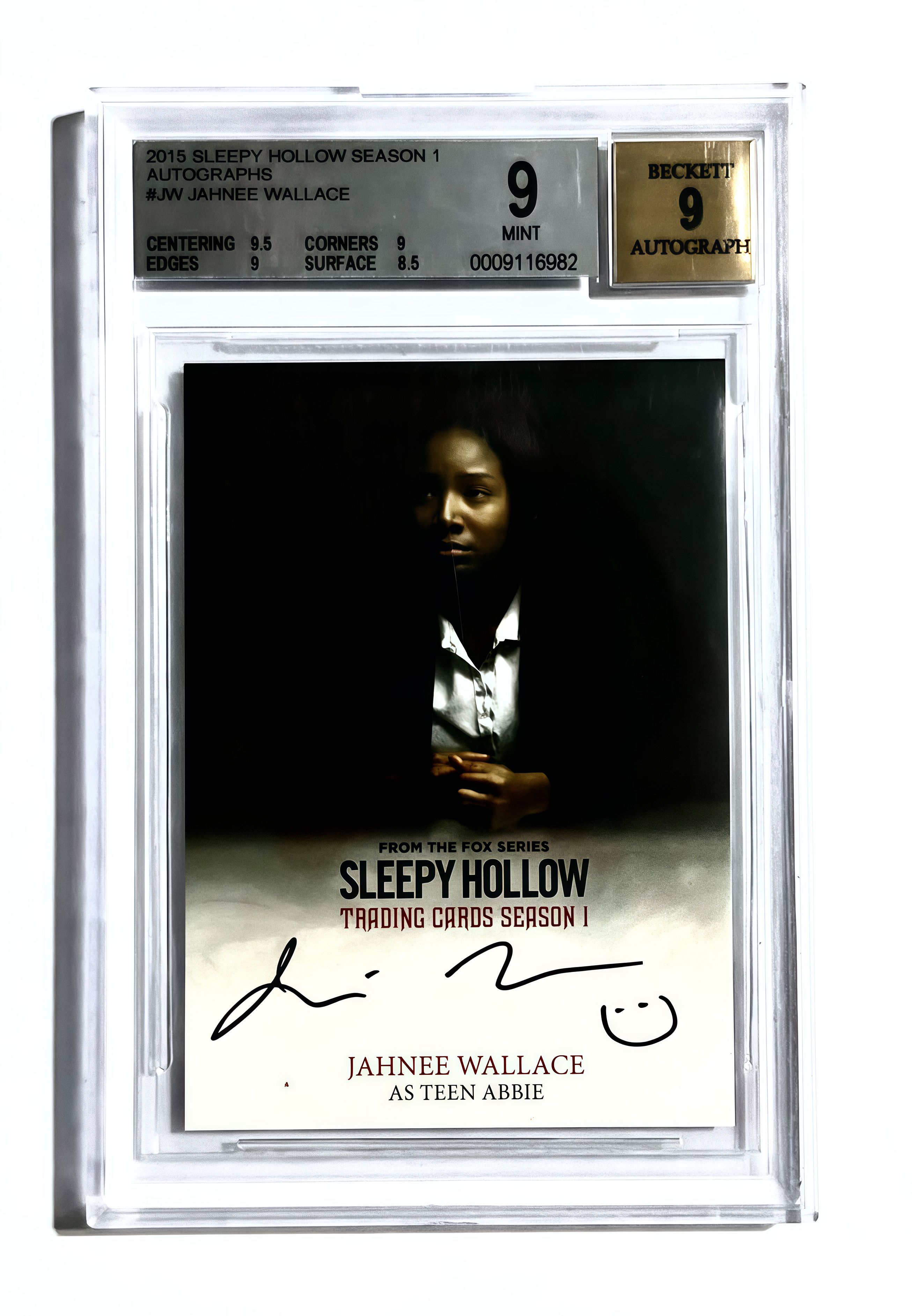 2015 Cryptozoic Sleepy Hollow Elijah Wood 沉睡谷 演员 Jahnee Wallace 签字卡 卡签 ...