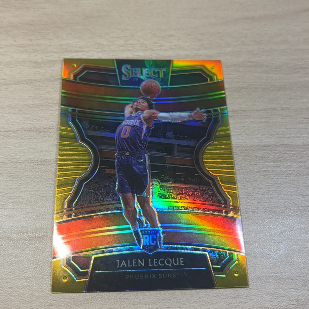 2019-20 Panini Select Jalen Lecque 杰伦 勒丘 select 金折 09/10 10编 新秀 RC 太阳 签约球员 #刘大 卡淘