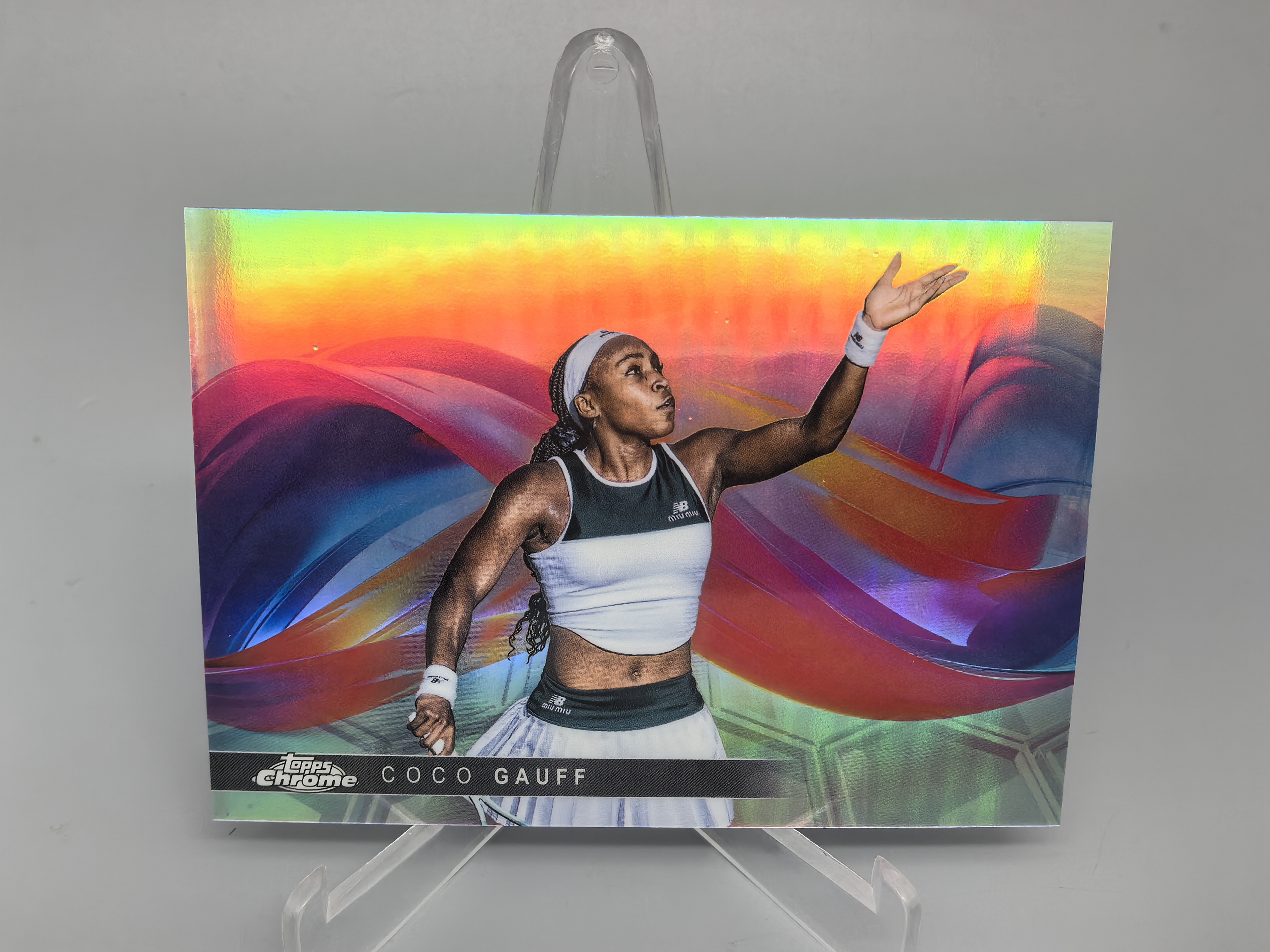 【拆吧代拍】2025 Topps Chrome 网球TC Coco Gauff 可可高芙 Helix 螺纹特卡 海利克斯 大比例 SPP 折射 ...