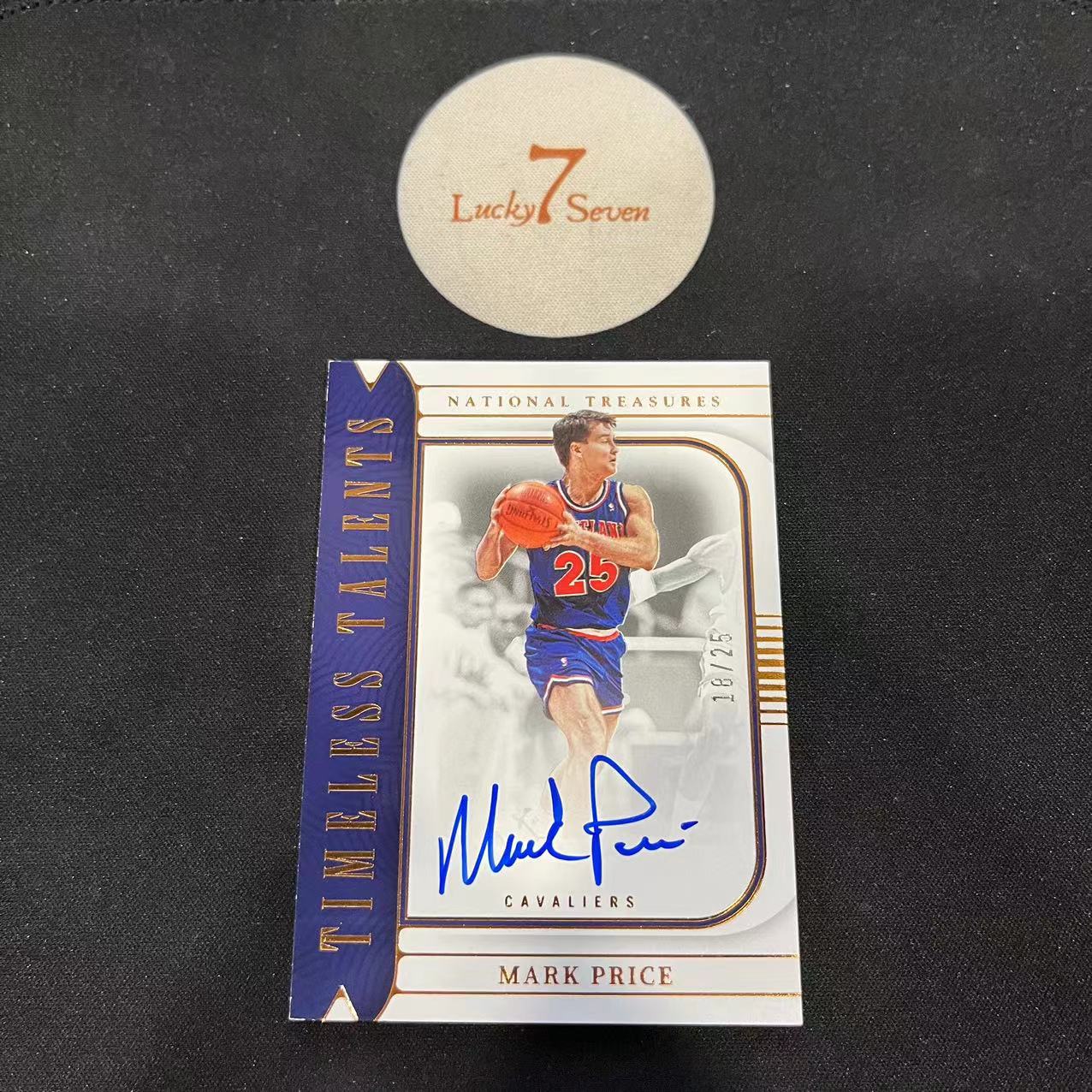 2022-23 Panini National Treasures Mark Price 国宝 骑士 马克 普莱斯 签字 卡签 18/25编 ...