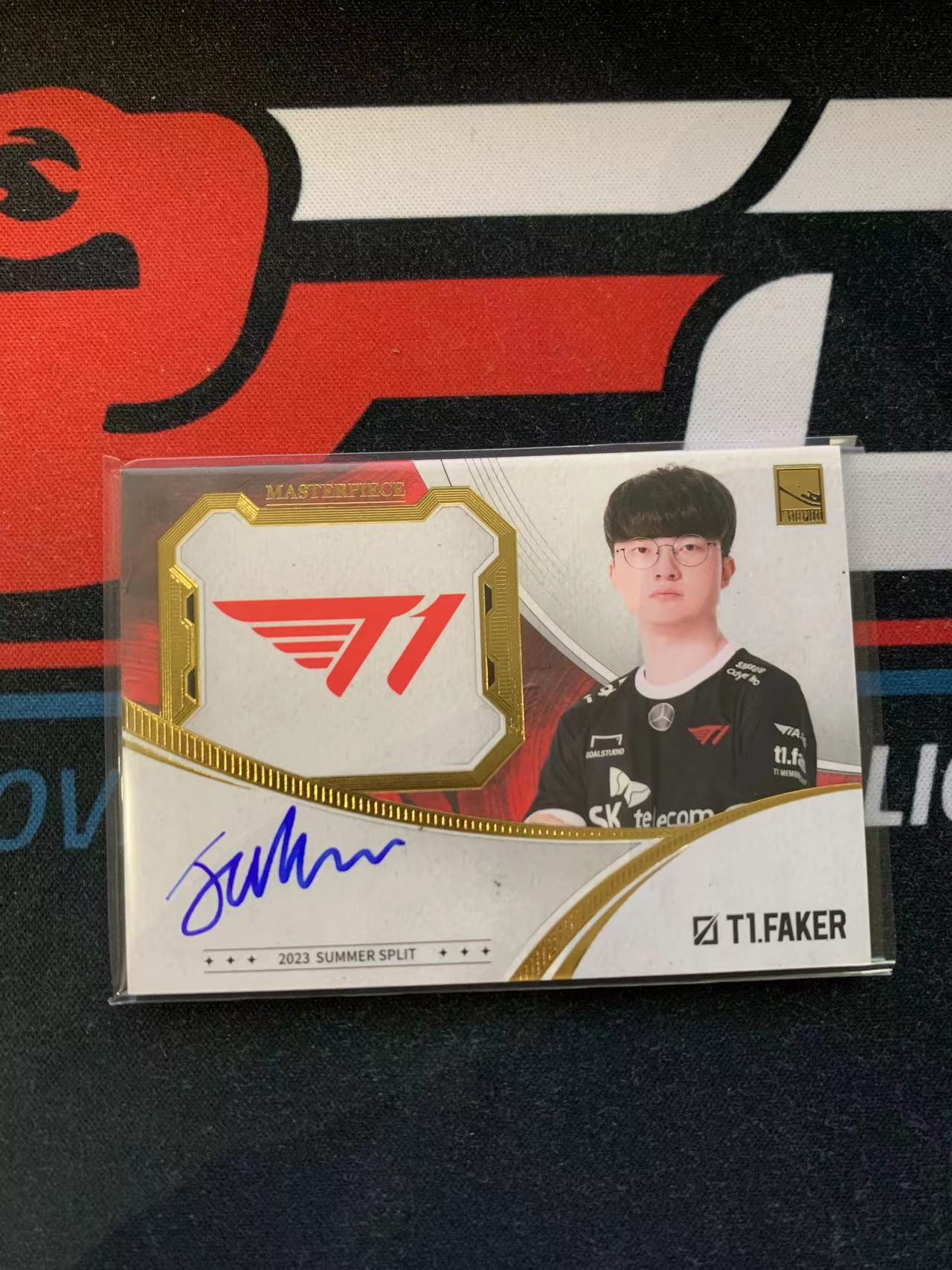 2023 Buffun LPL FAKER 不凡玩品 杰作MASTERPIECE系列选手卡 faker 物料签字卡 卡签 T1-FAKER 03/15编 【脆薯饼】【RED代拍】 卡淘