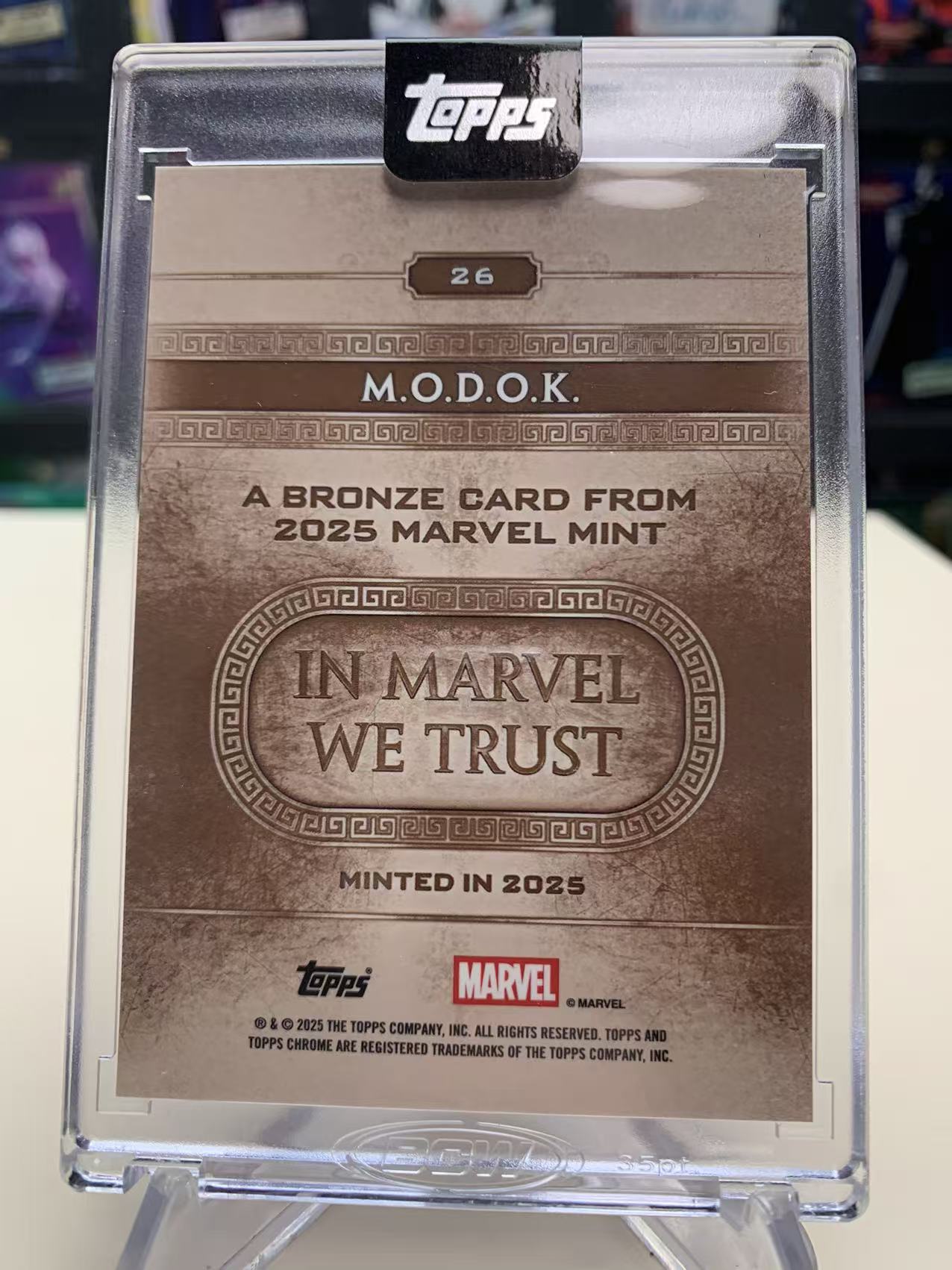 2025 Topps Marvel (MCU) Mint 漫威 TC 原封砖 铜平行 银折 限编100 MODOK 魔多克 收藏专收 卡品如图 ...
