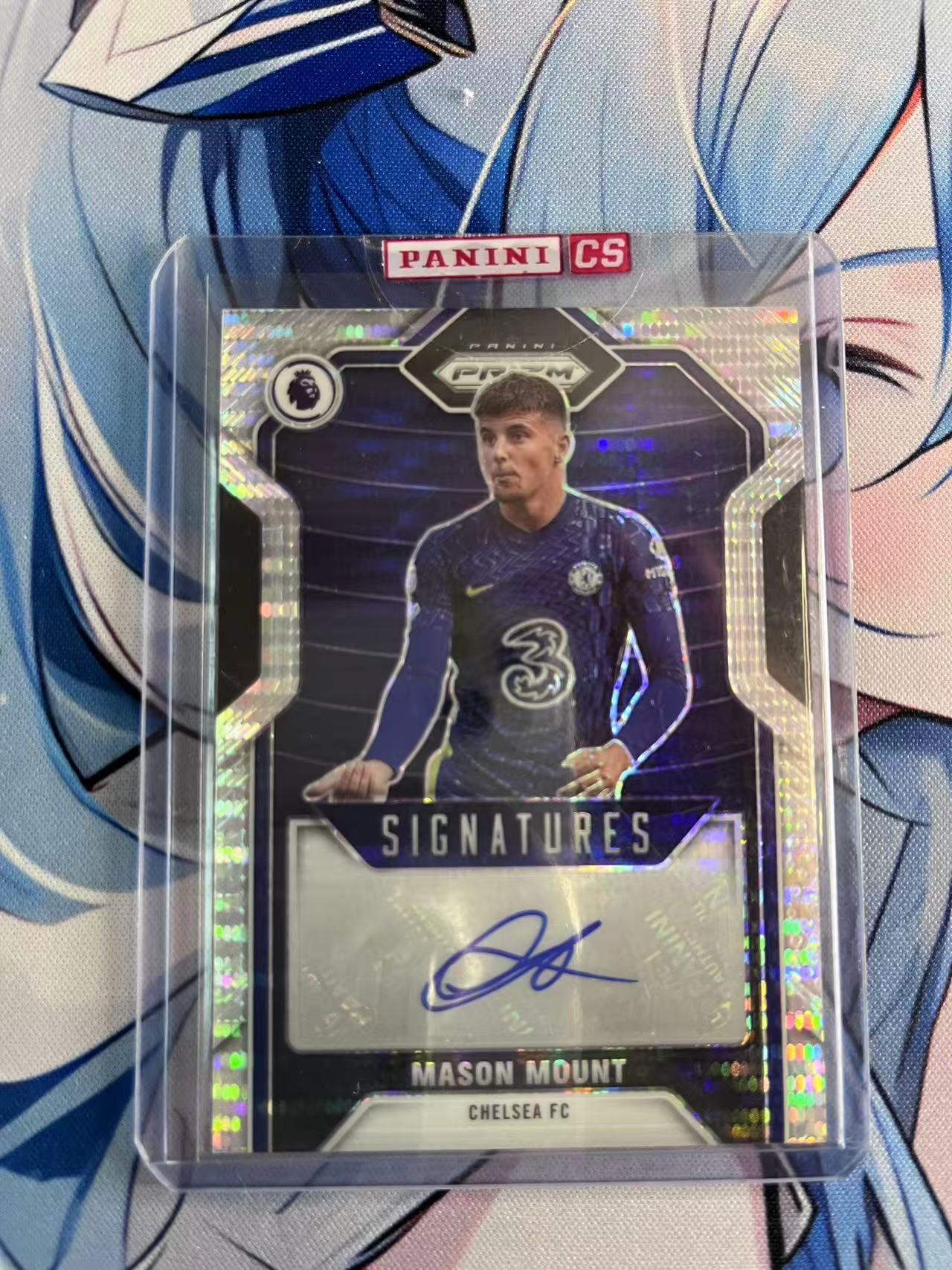 2021-22 Panini Prizm Mason Mount 【#16+47】Prizm 德国 切尔西 梅森 芒特 签字 银脉冲折 卡品如 ...