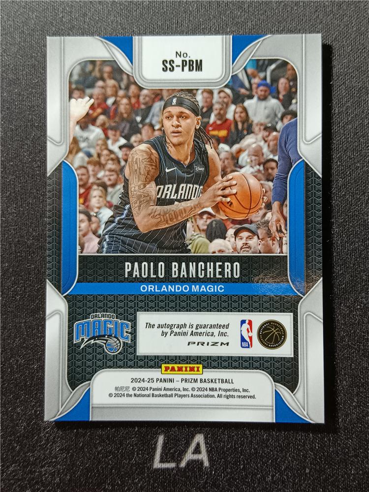 【LA拍卖】2024-25 Panini Prizm Paolo Banchero 保罗 班切罗 班凯罗 最佳新秀 魔术队状元 Dragon ...